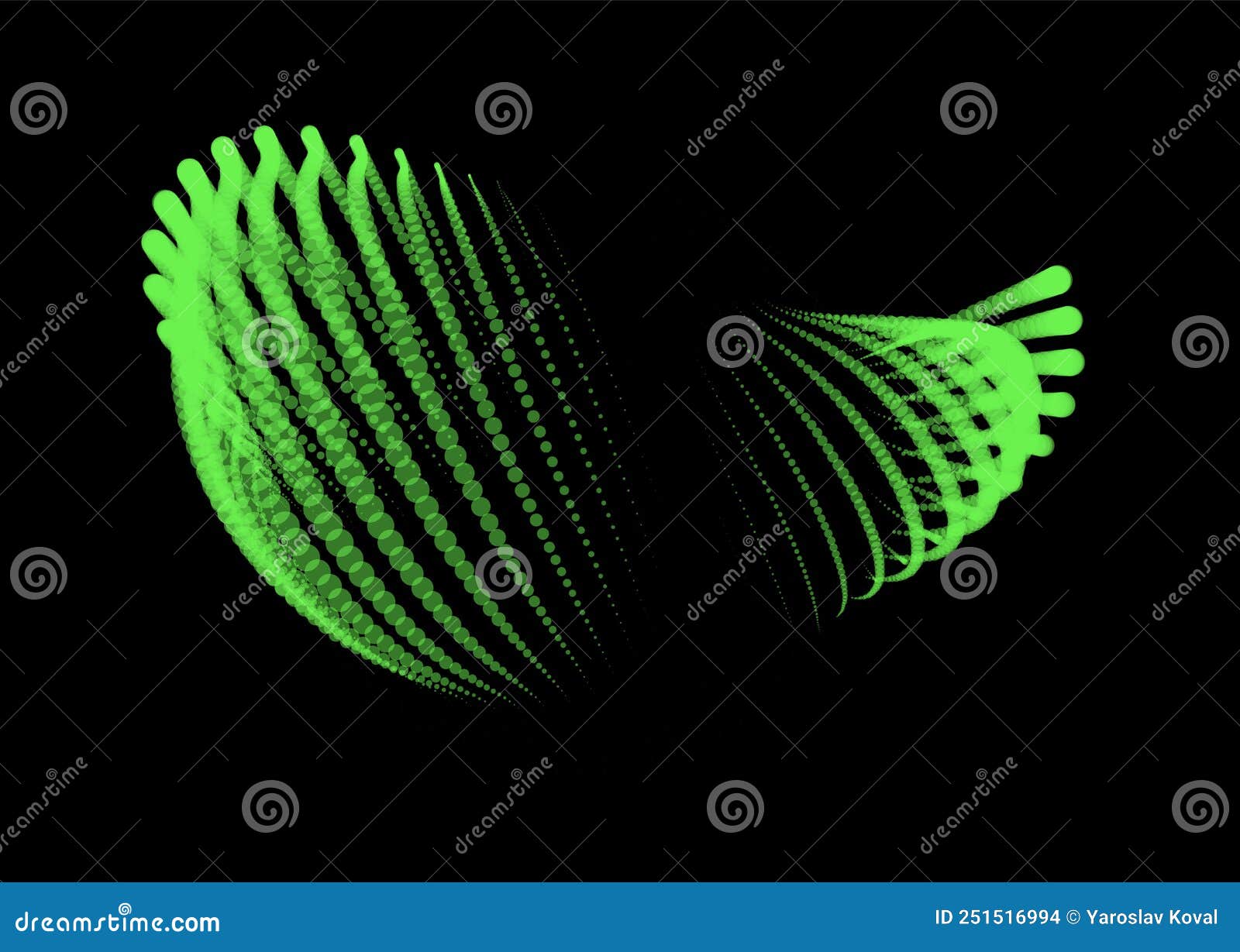 Volume Bubble Swelling As Mountain. Spherical Protrusion. Distorted ...