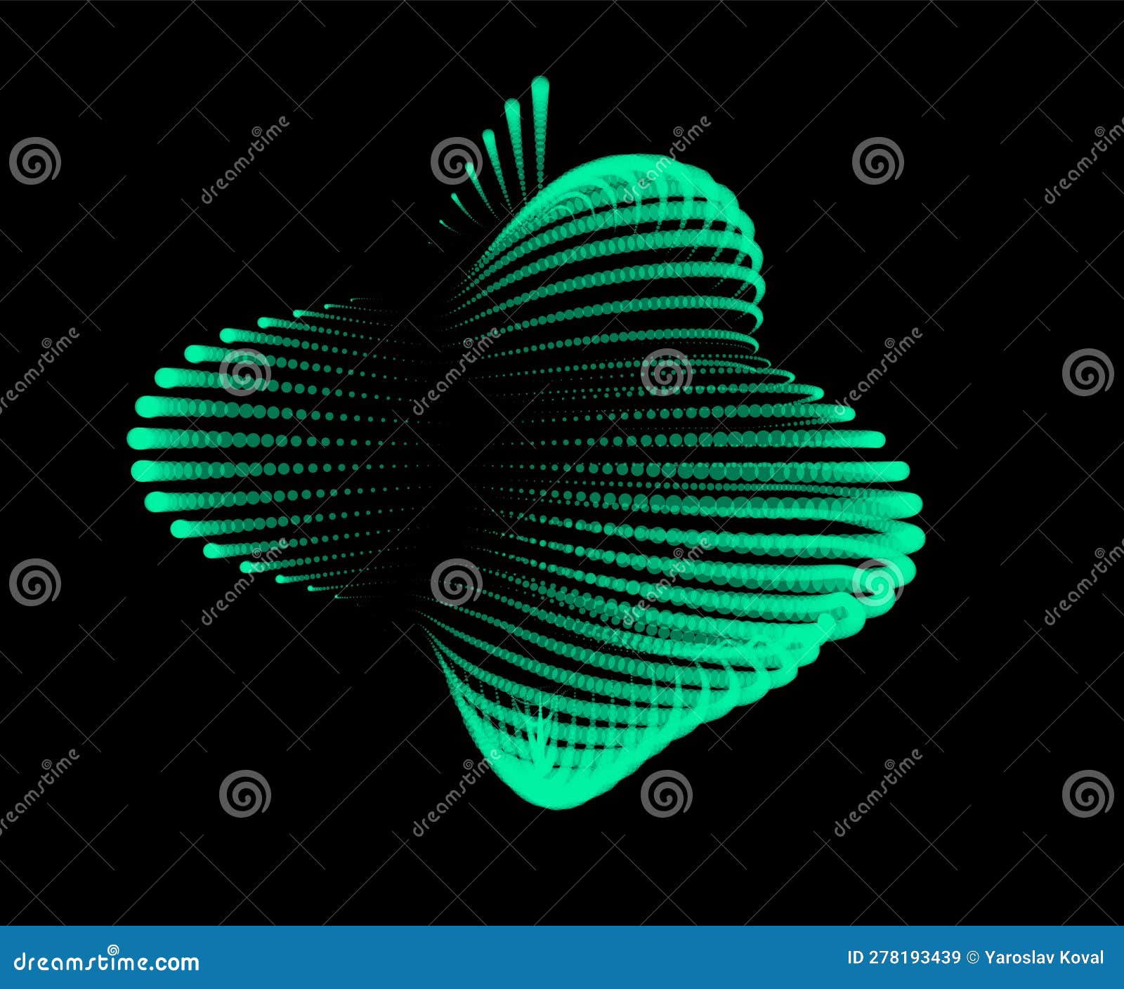 Volume Bubble Swelling As Mountain. Spherical Protrusion. Distorted ...