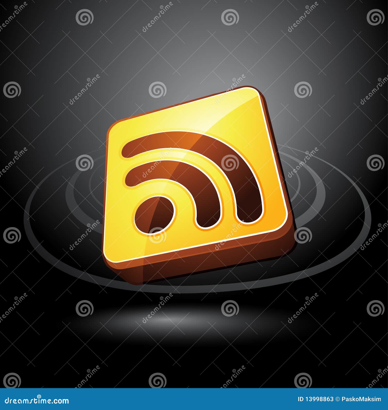 Volume Button (music Knob) With Metal Texture Vector Illustration ...