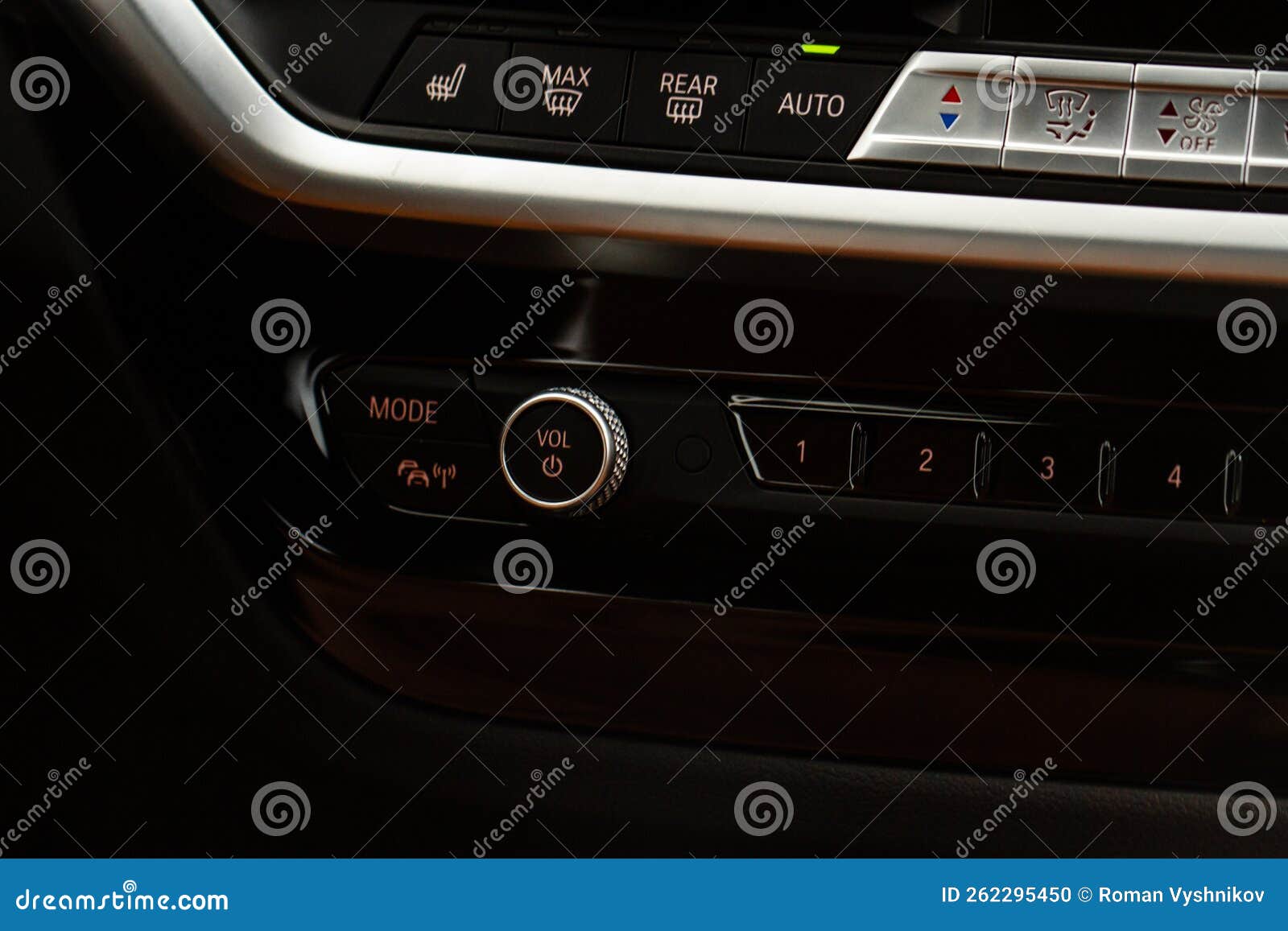 Volume Button in Car Panel. Stock Photo - Image of automotive, auto ...