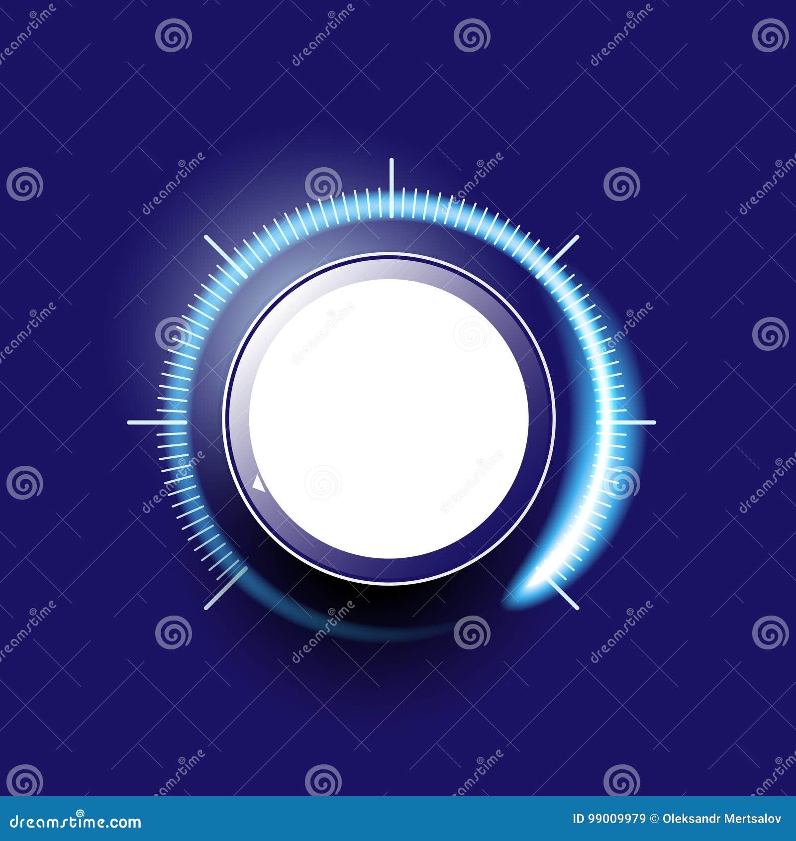 Volume Button, Sound Control, Music Knob with Texture and Scale Stock ...