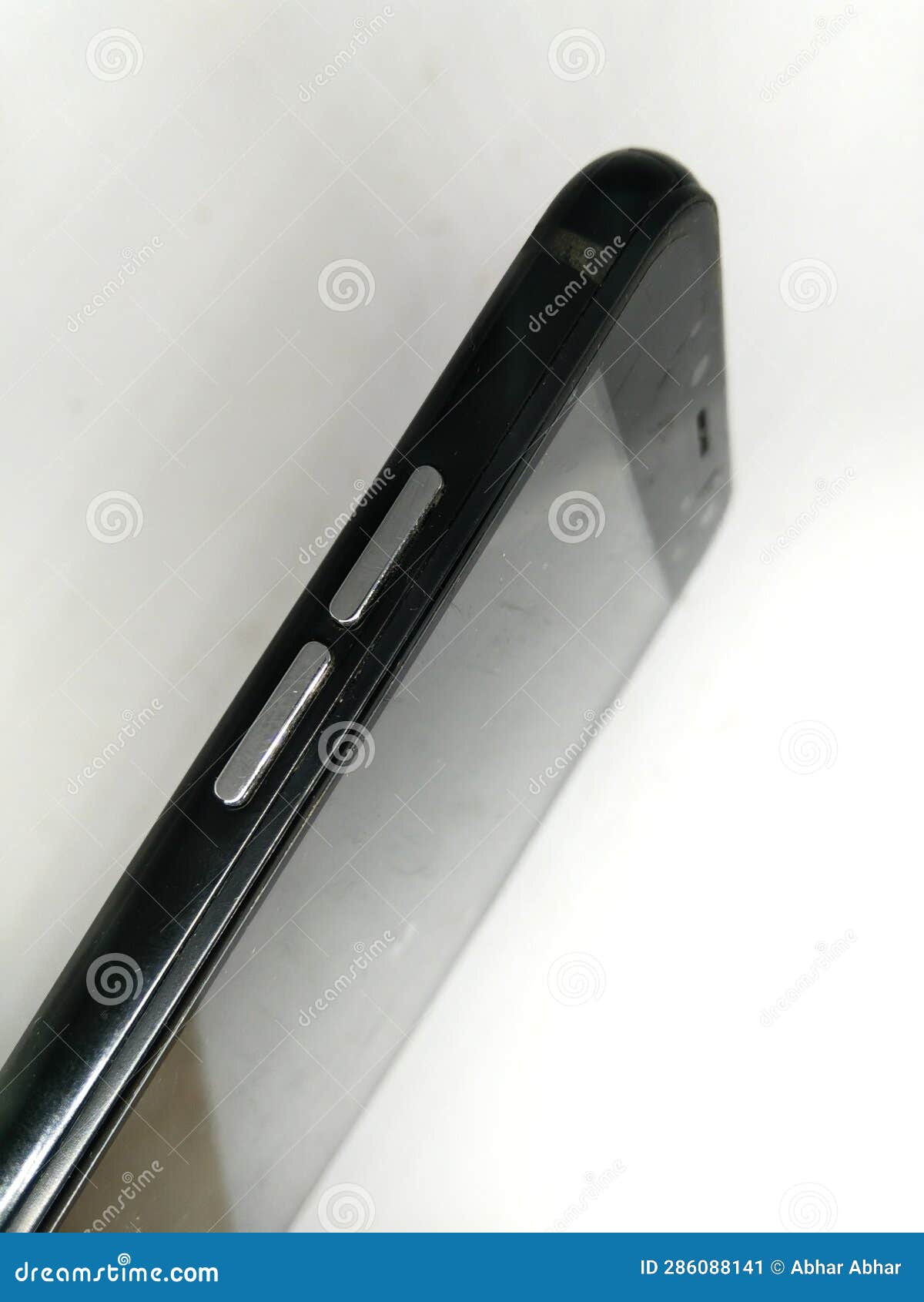 Volume Button on the Side of the Smartphone Stock Image - Image of ...
