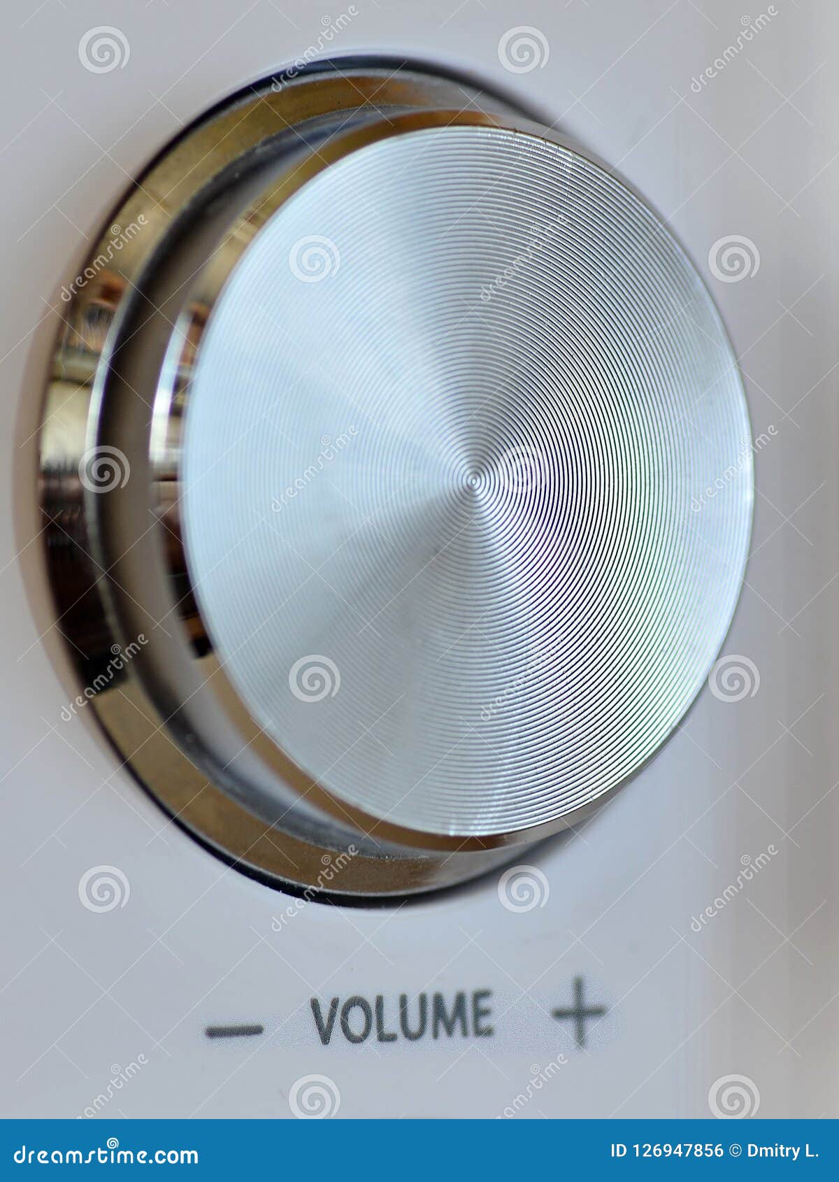 Volume Control on the AV Receiver Stock Photo - Image of beauty ...