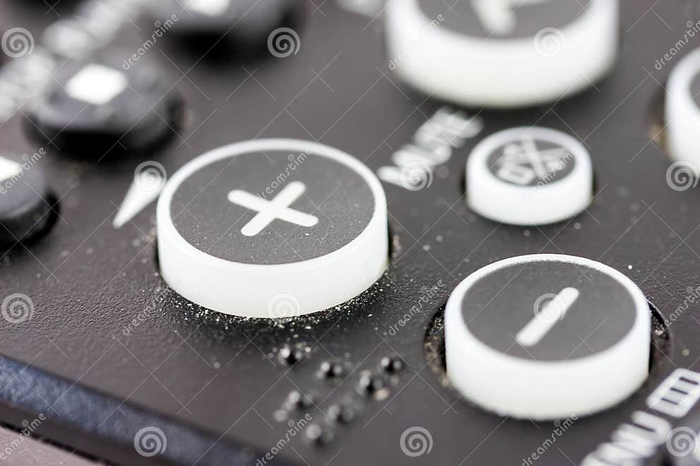 Volume Control Buttons on TV Remote Stock Image - Image of design ...
