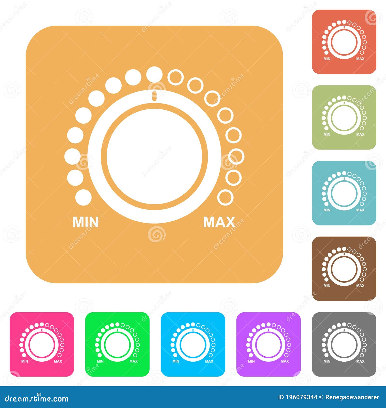 Volume Control with Captions Rounded Square Flat Icons Stock Vector ... Volume Control with Captions Rounded Square Flat Icons Stock Vector ...