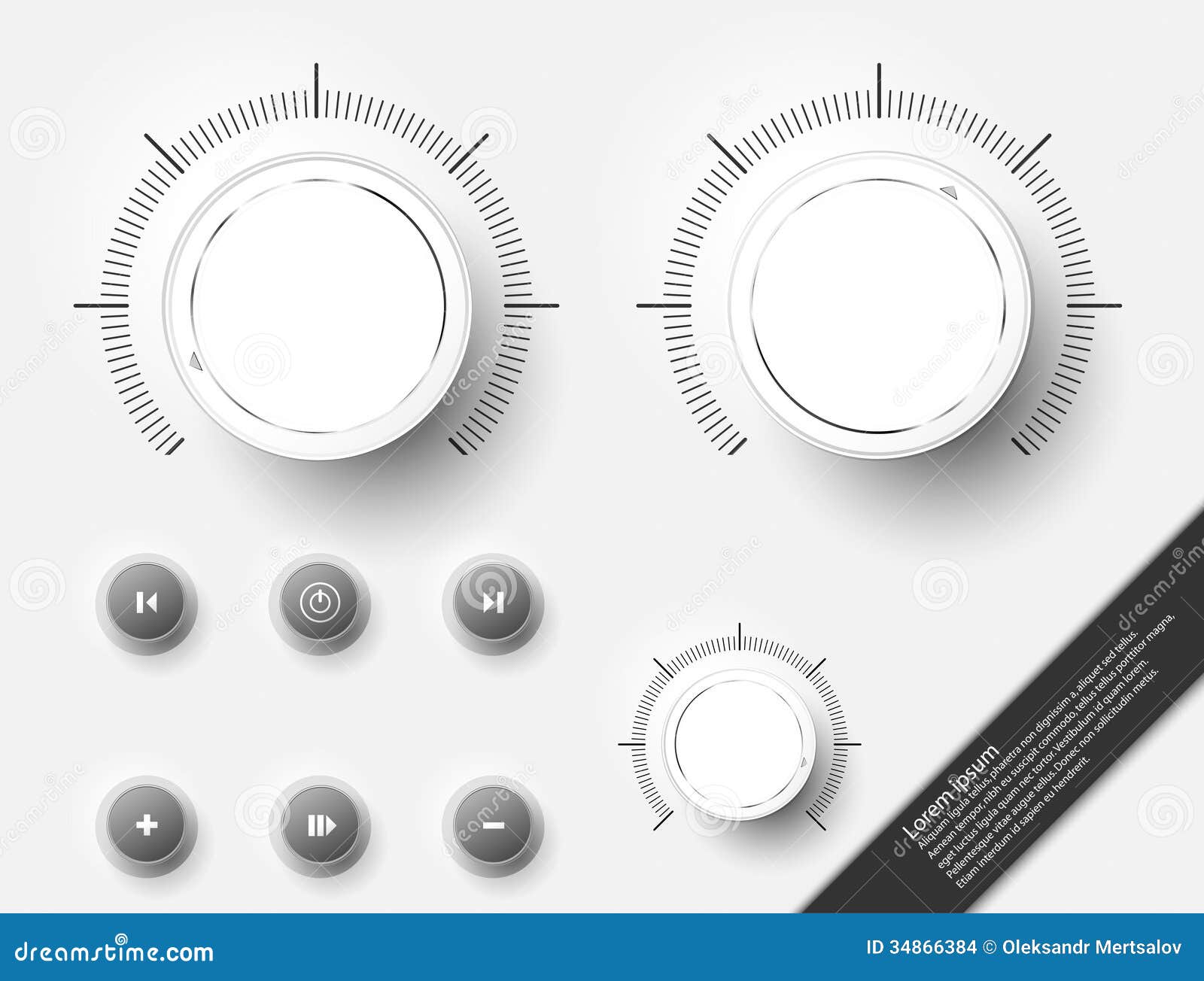 Volume control stock illustration. Illustration of push - 34866384