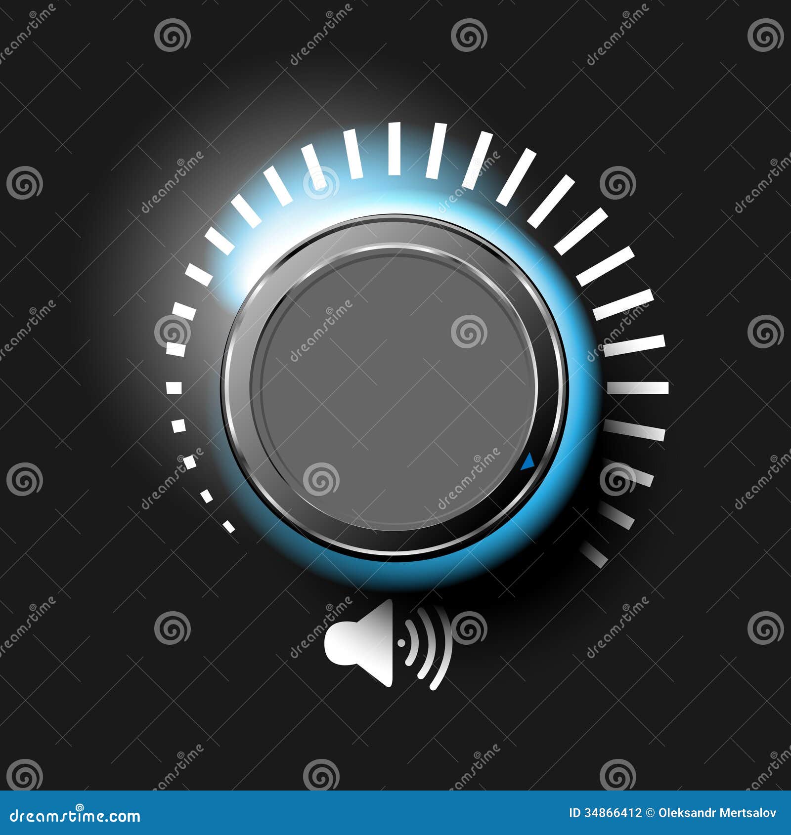Volume control stock illustration. Illustration of modern - 34866412