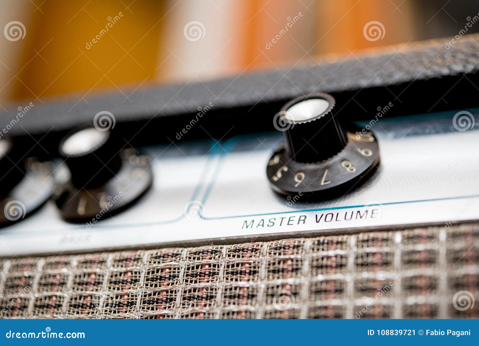 Volume Control Concept, Guitar Amplifier Knobs Detail Stock Image ...