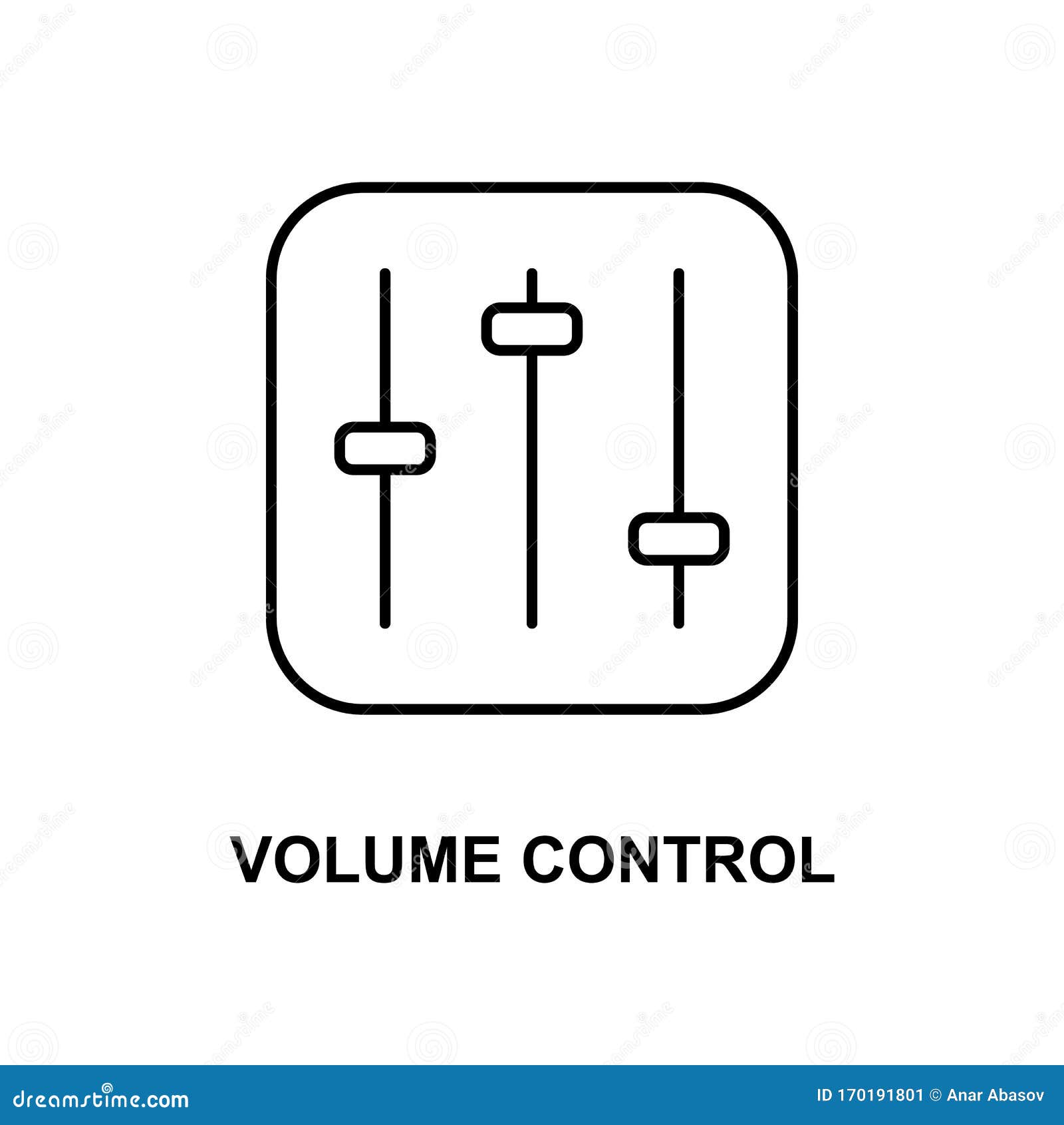 Volume Control Icon. Element of Simple Web Icon with Name for Mobile ...