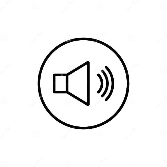 Volume Control Icon Ideal for Audio and Sound Settings Stock ...