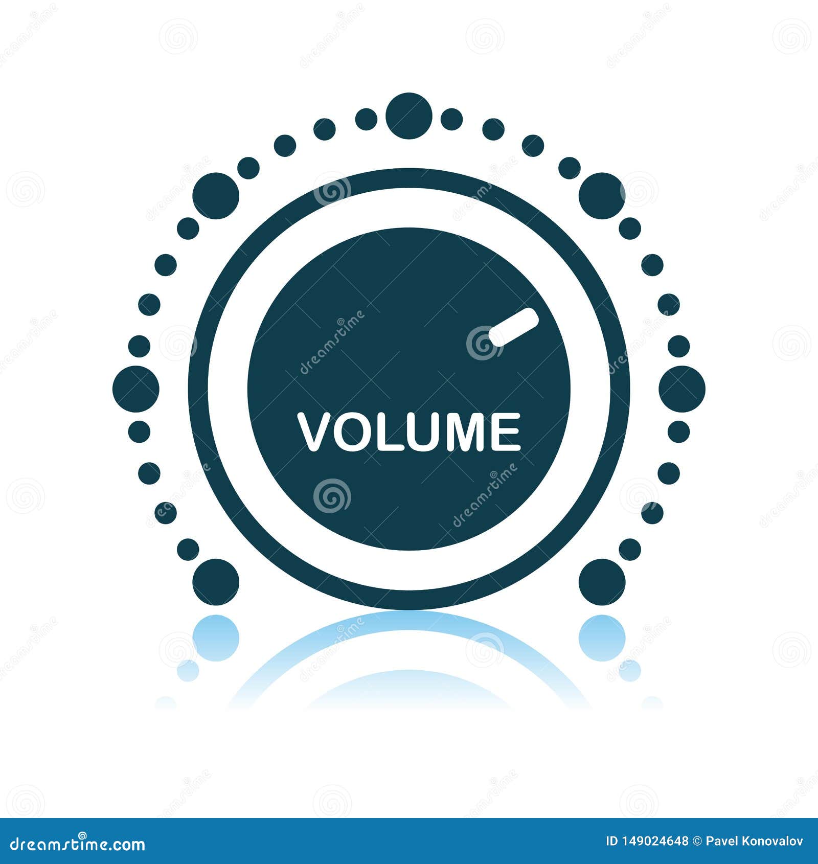 Volume Control Icon stock vector. Illustration of equipment - 149024648