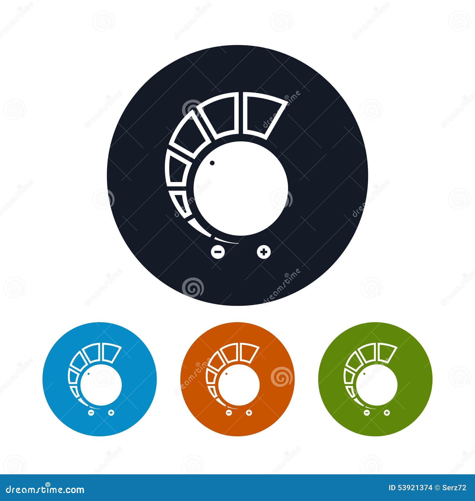 Volume Control Icon, Vector Illustration Stock Vector - Illustration of ...
