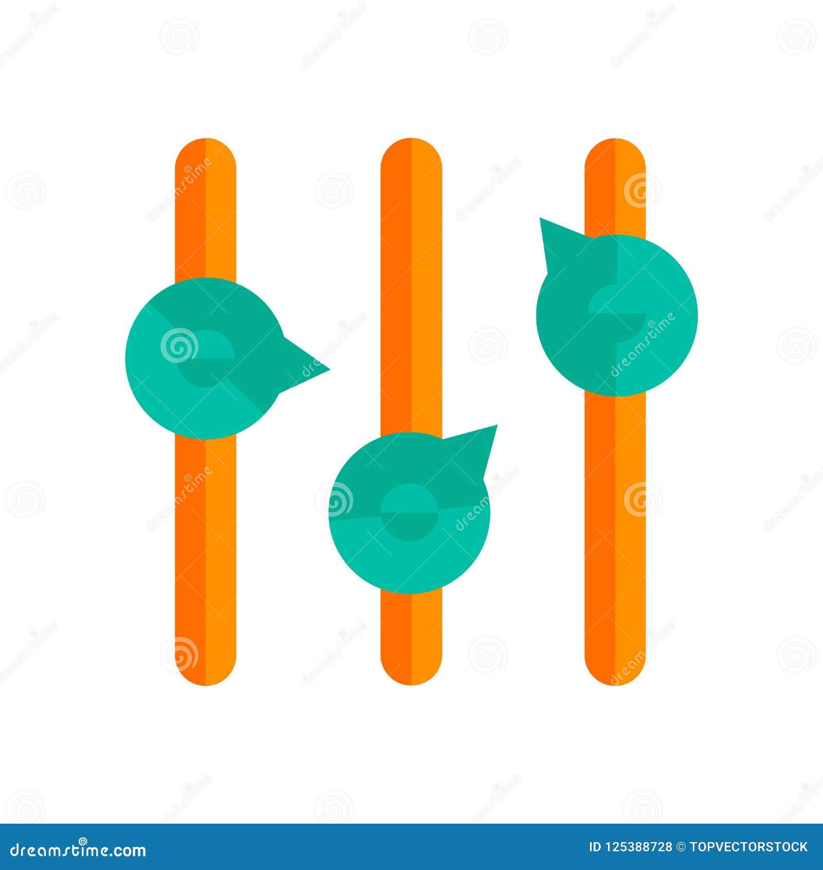 Volume Control Icon Vector Sign and Symbol Isolated on White Background ...