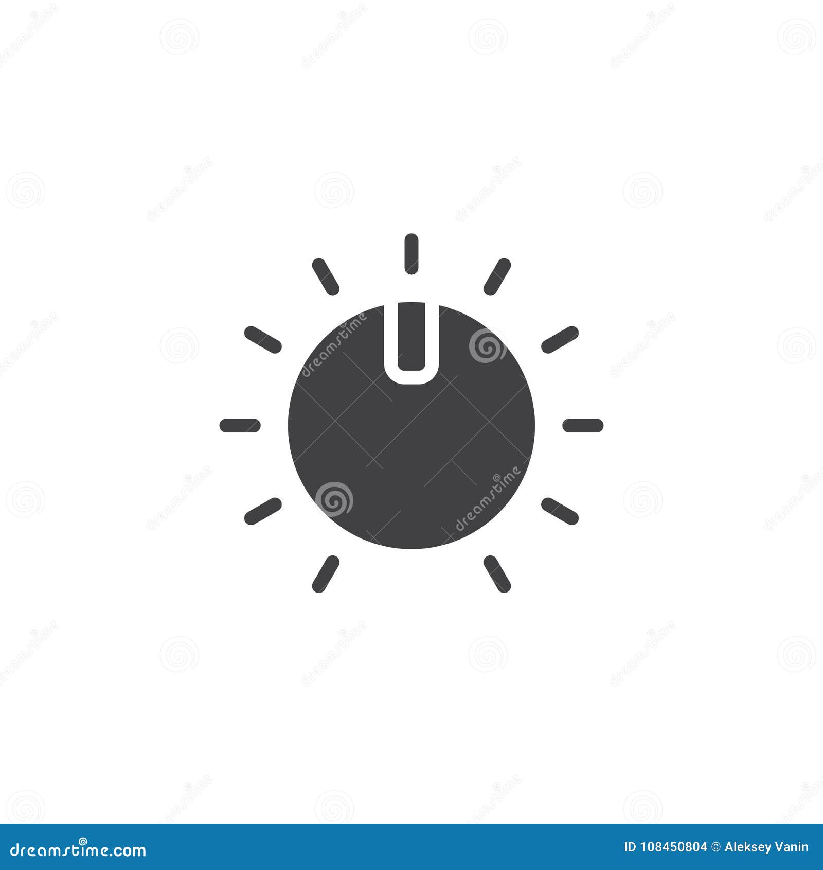 Volume control icon vector stock vector. Illustration of flat - 108450804
