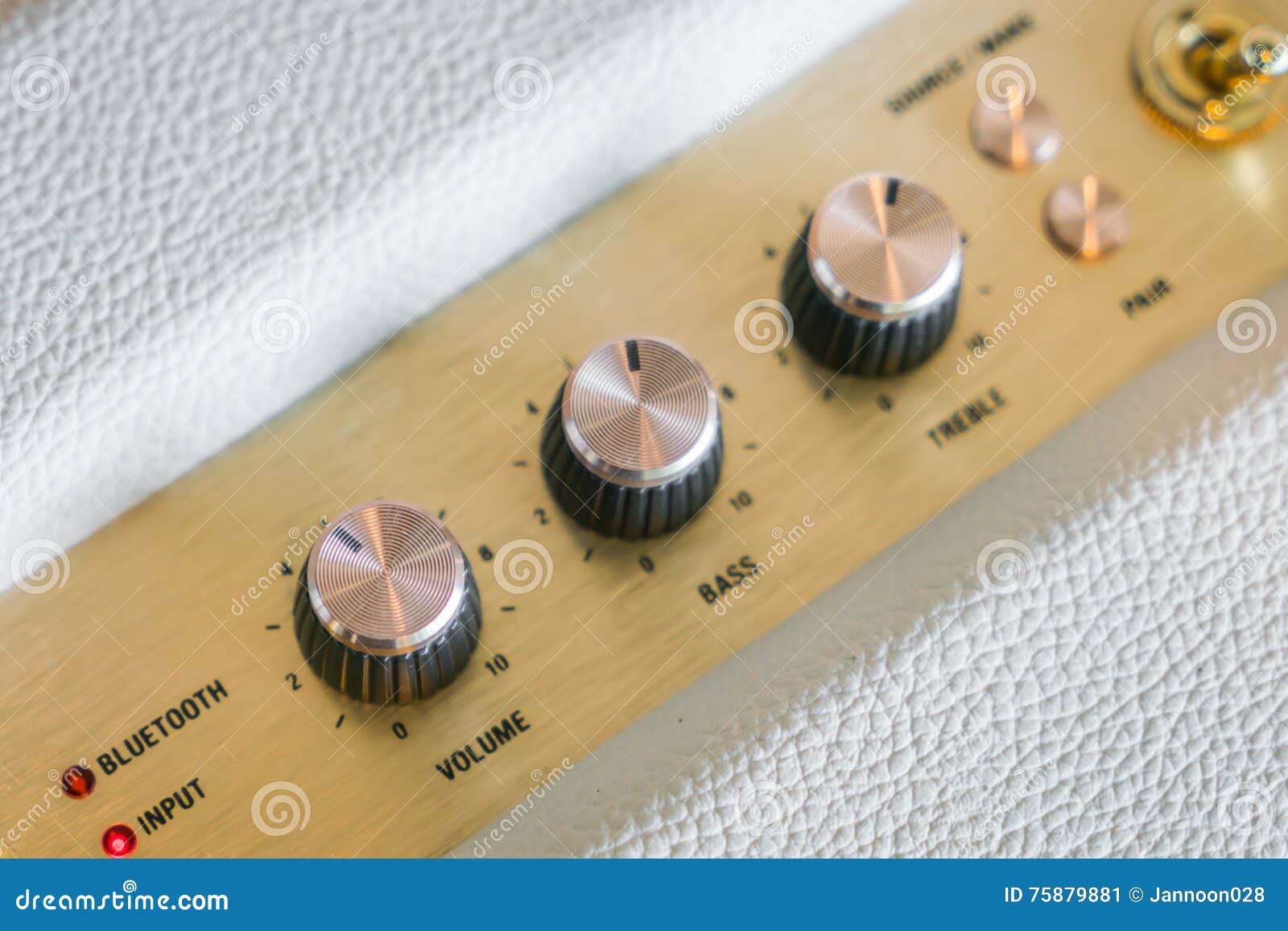 Volume Control Knob of Hi-fi Amplifier . Stock Image - Image of switch ...