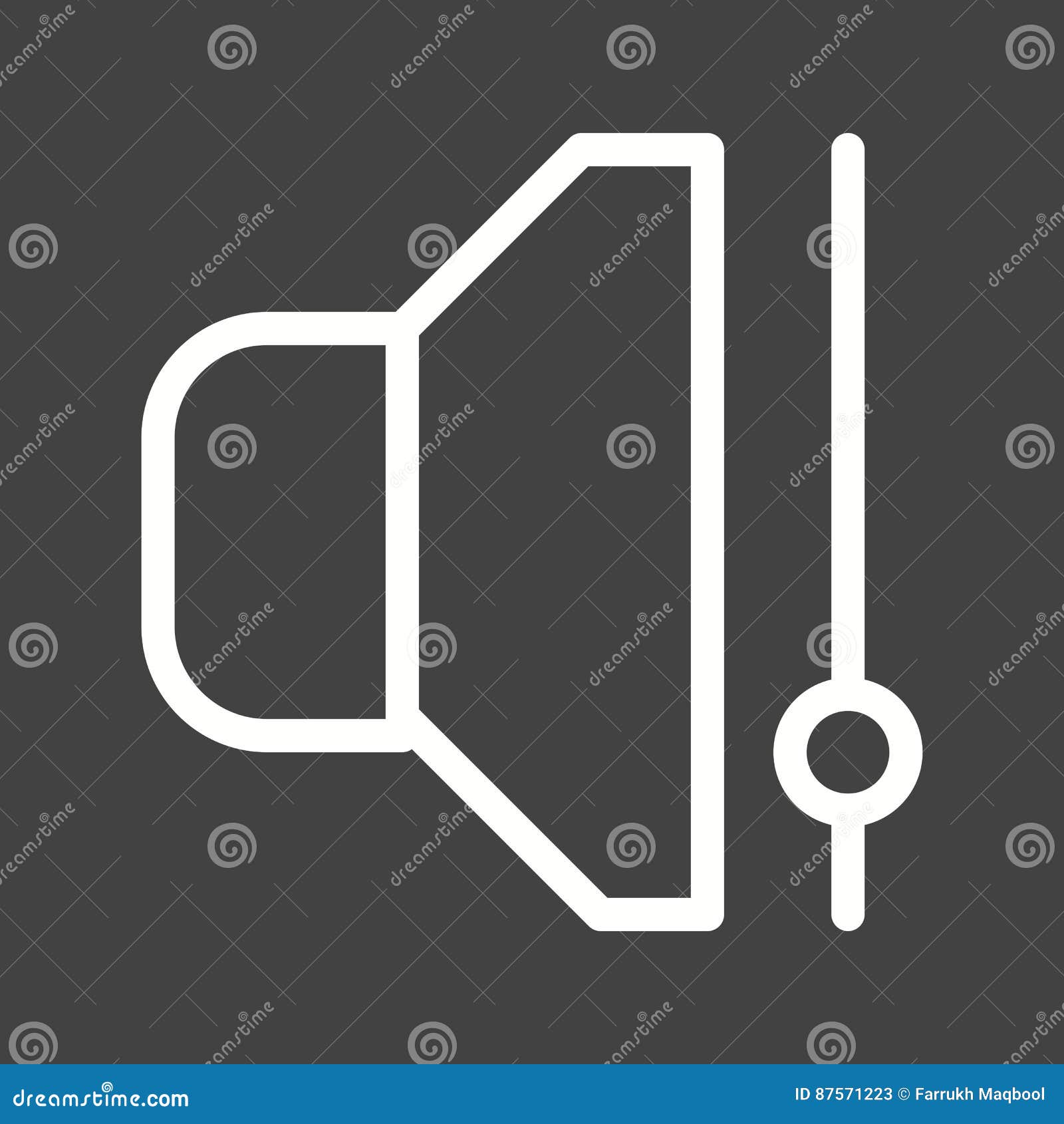 Volume Control stock vector. Illustration of volume, vector - 87571223