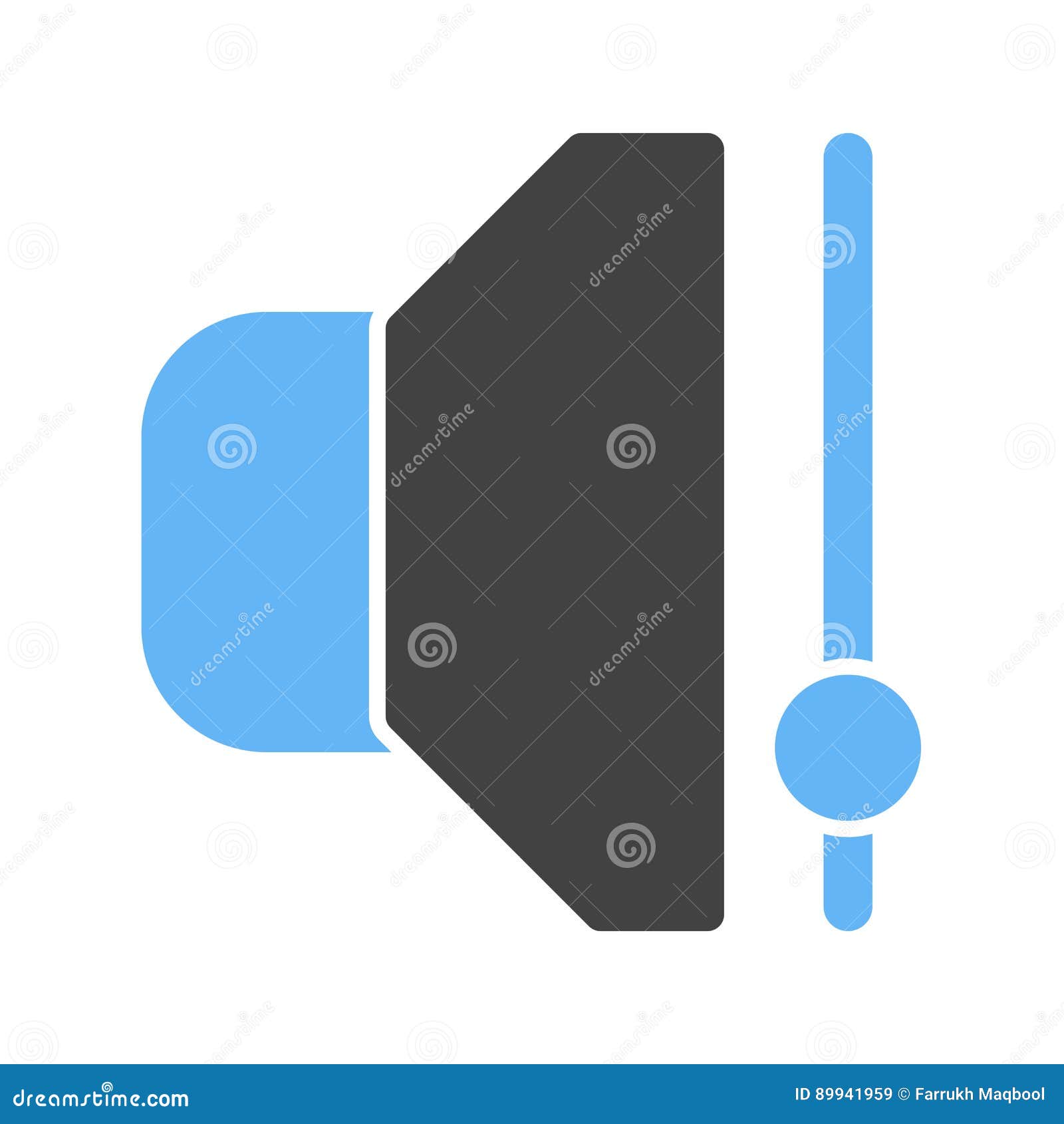Volume Control stock vector. Illustration of control - 89941959