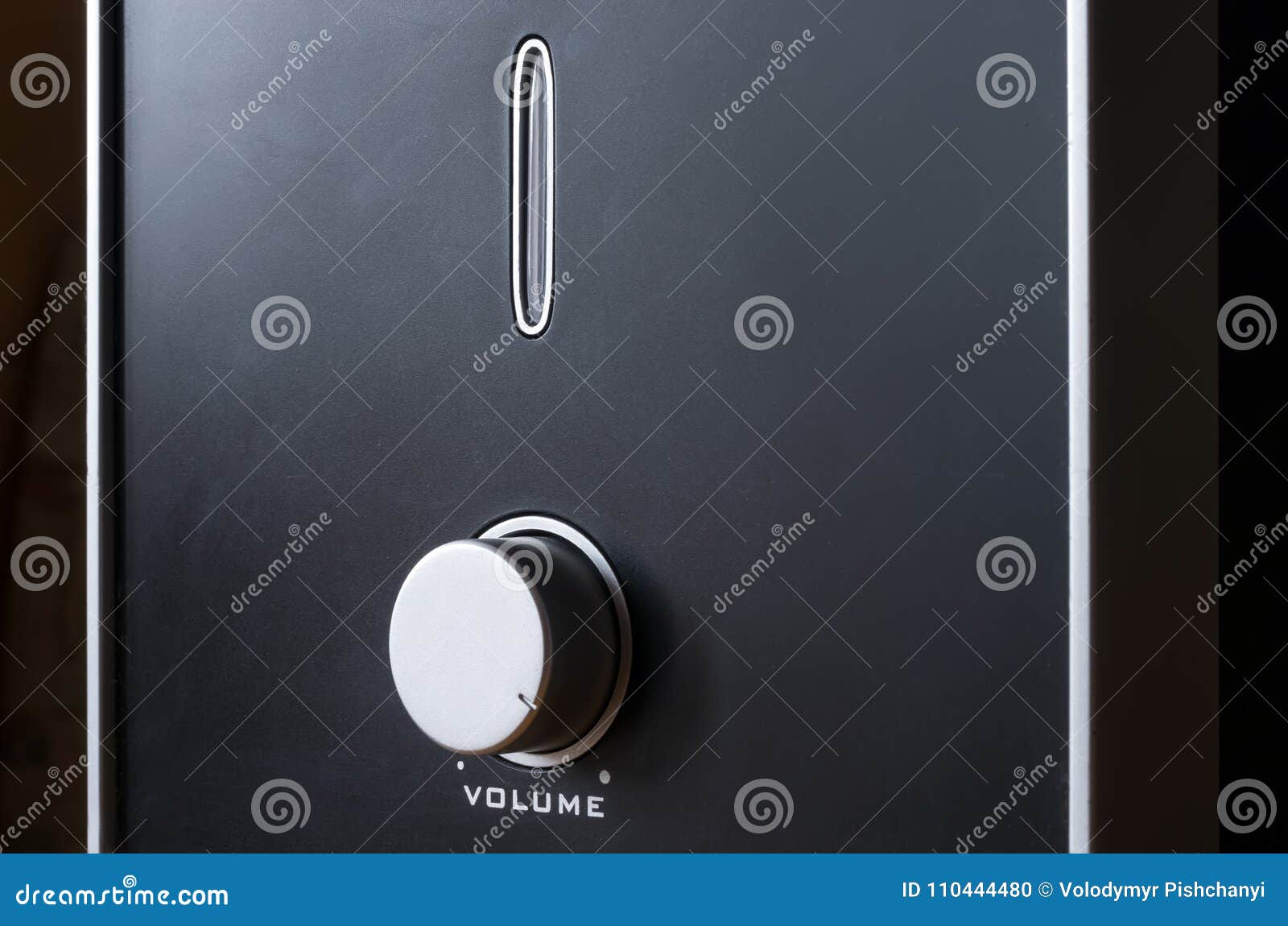 Volume Control Knob with Indicator Light. Stock Photo - Image of ...
