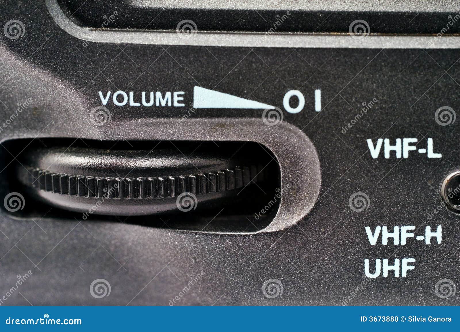 Volume control wheel stock photo. Image of media, macro - 3673880
