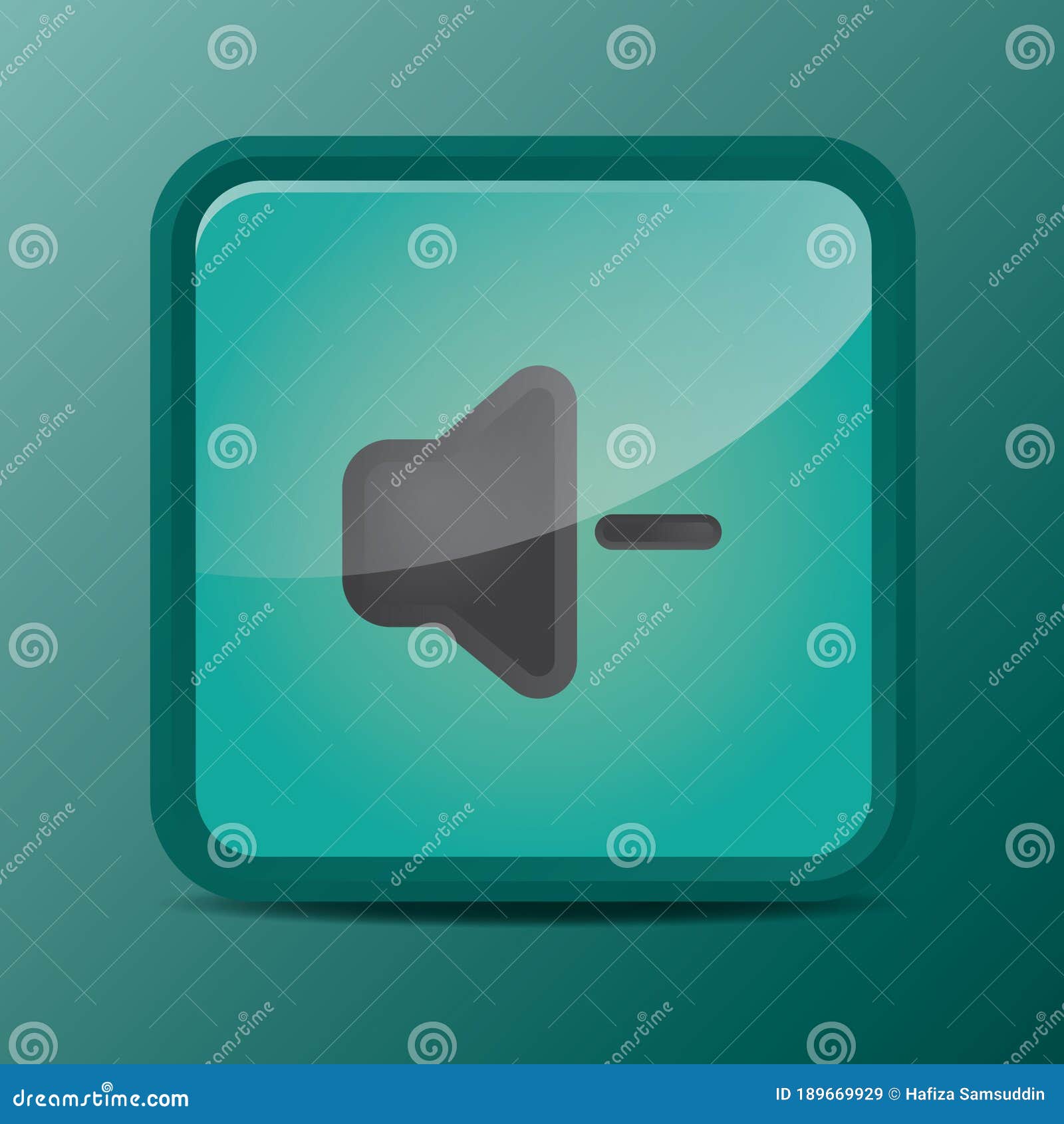 Volume Decrease Button. Vector Illustration Decorative Design Stock Vector - Illustration of ...