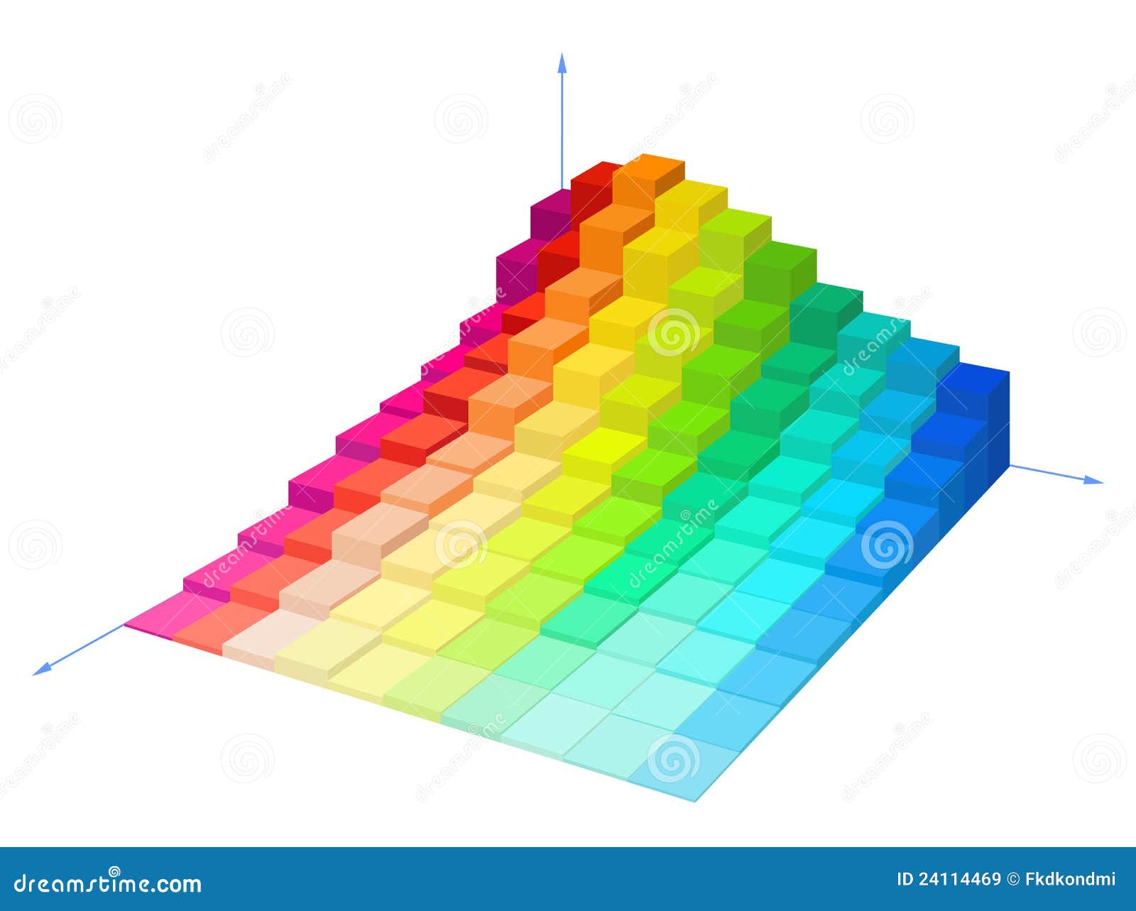 Volume Diagram Isolated on White Background. Stock Vector ...