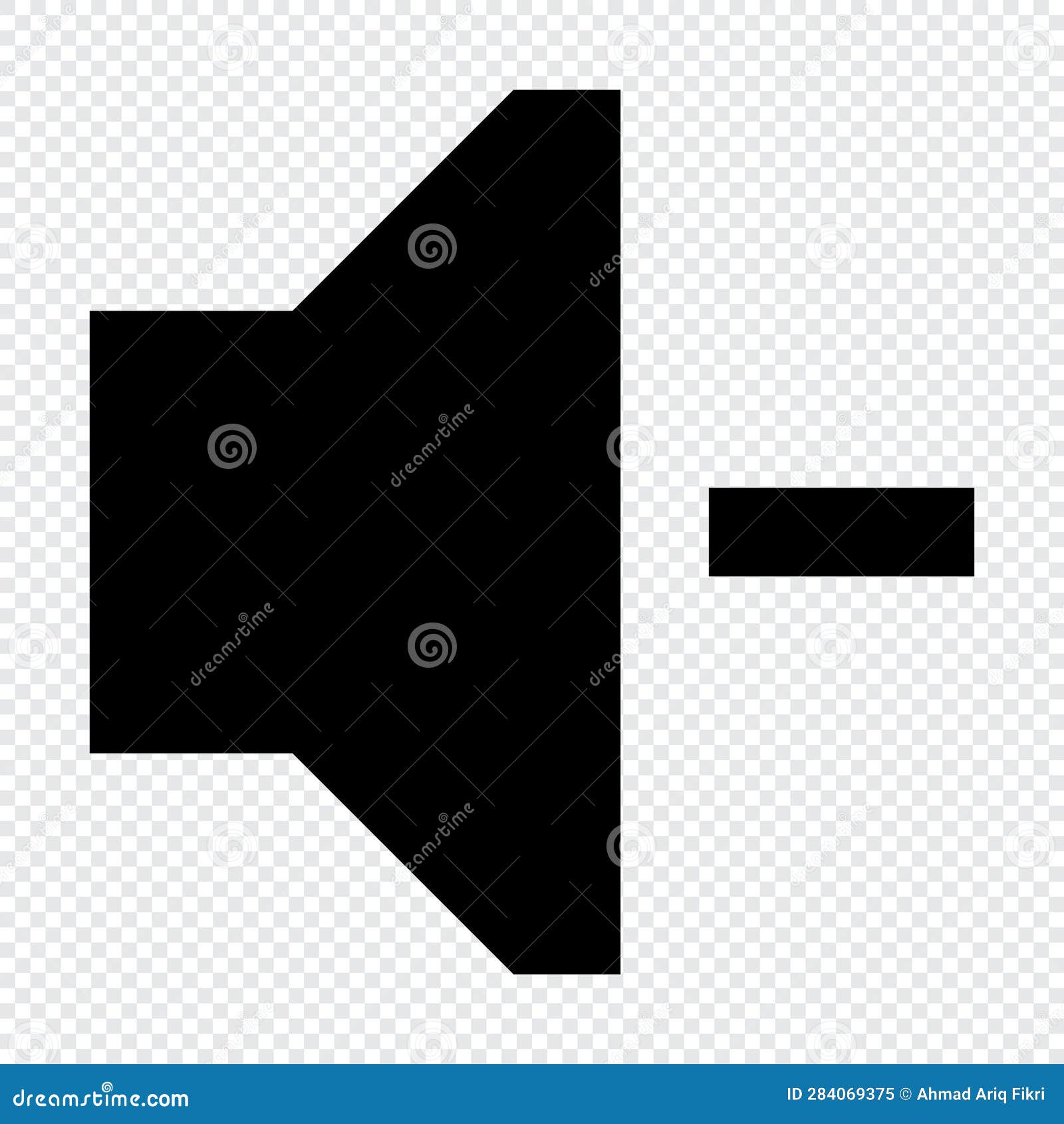 Volume Down Icon. Suitable for Website UI Design Stock Vector ...