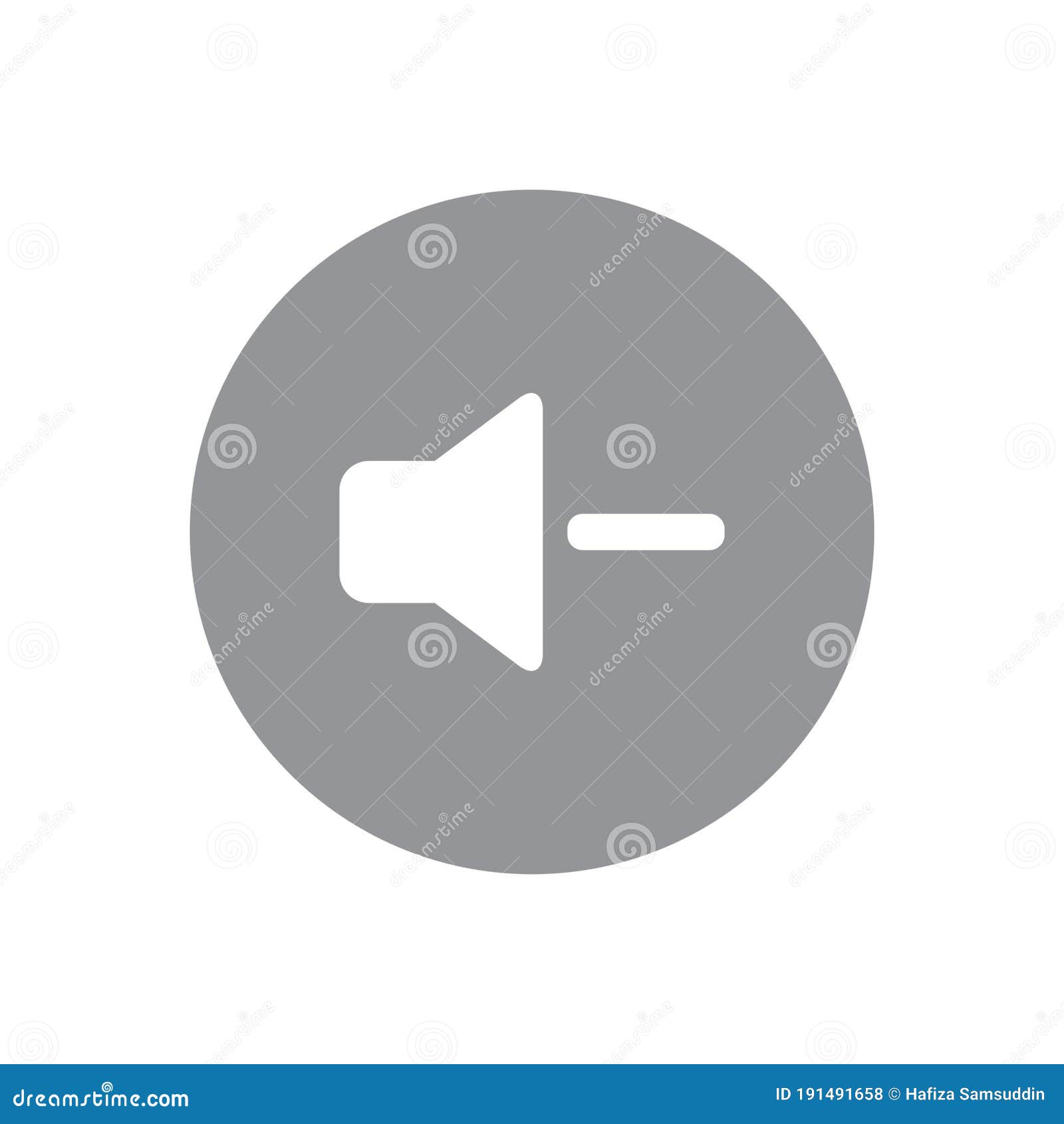 Volume Down Icon. Vector Illustration Decorative Design Stock Vector ...