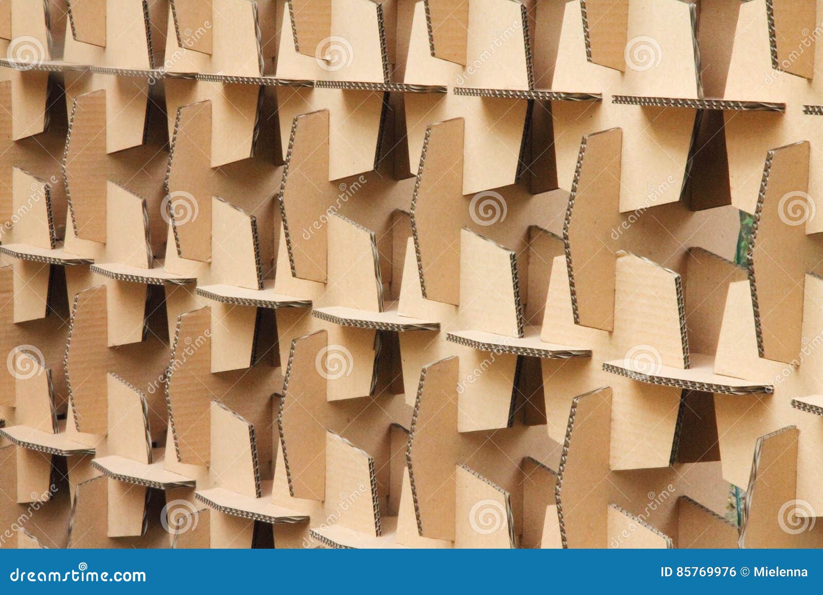 Volume Figure Made of Cut-out Cardboard Stock Photo - Image of ...