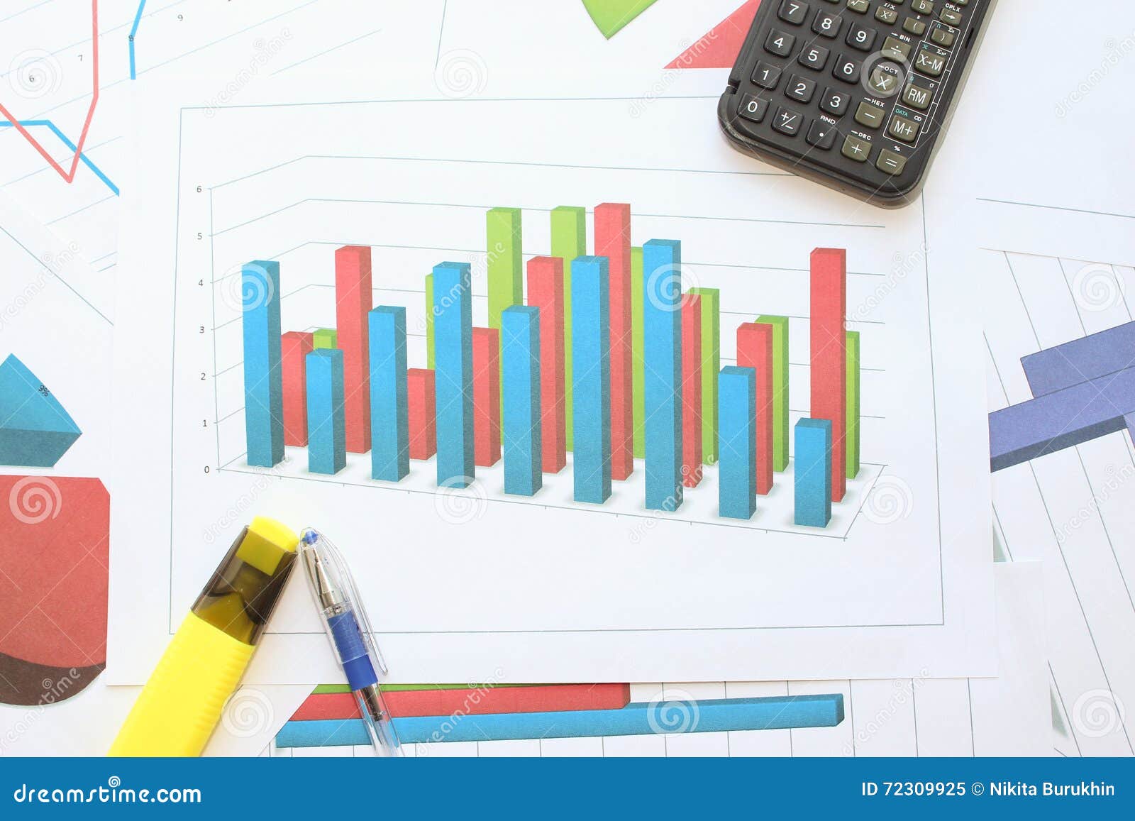 Volume histogram stock image. Image of graphic, banking - 72309925