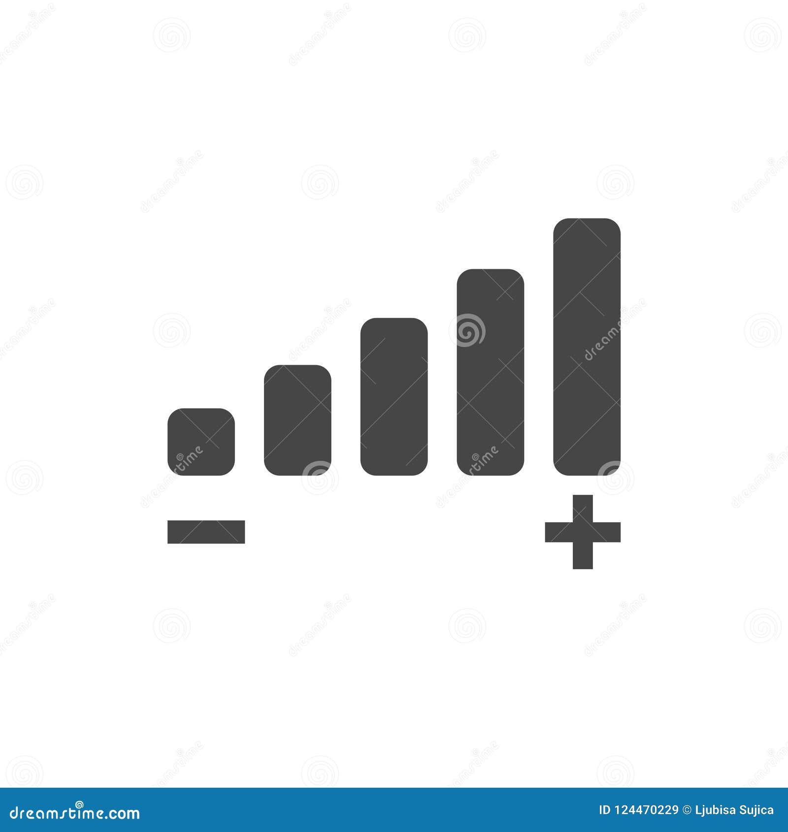 Volume Icon, Volume Adjustment Vector Icon Stock Vector - Illustration ...