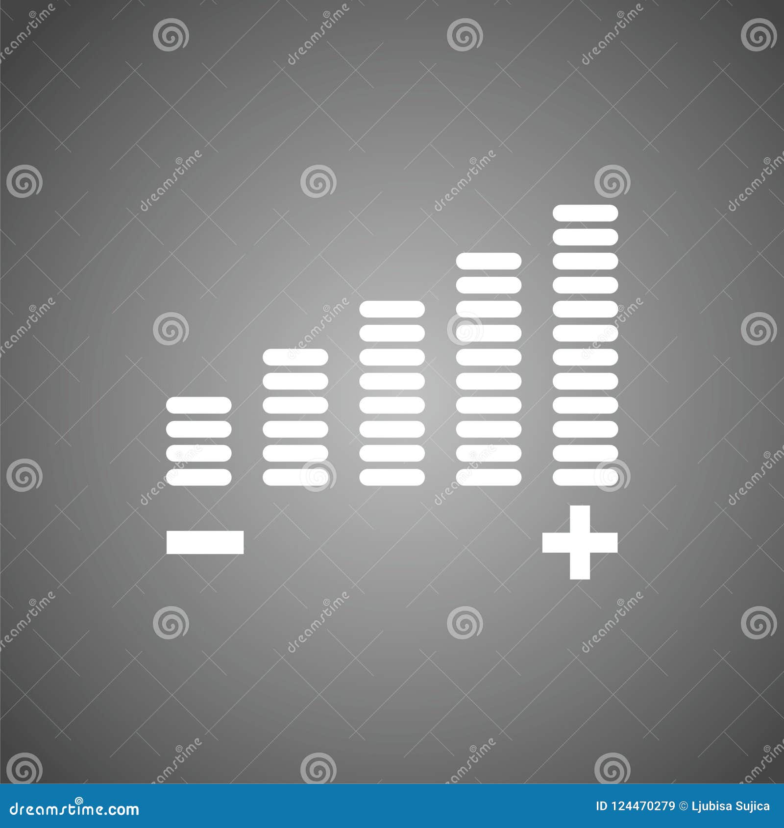 Volume Icon, Volume Adjustment Vector Icon Stock Vector - Illustration ...