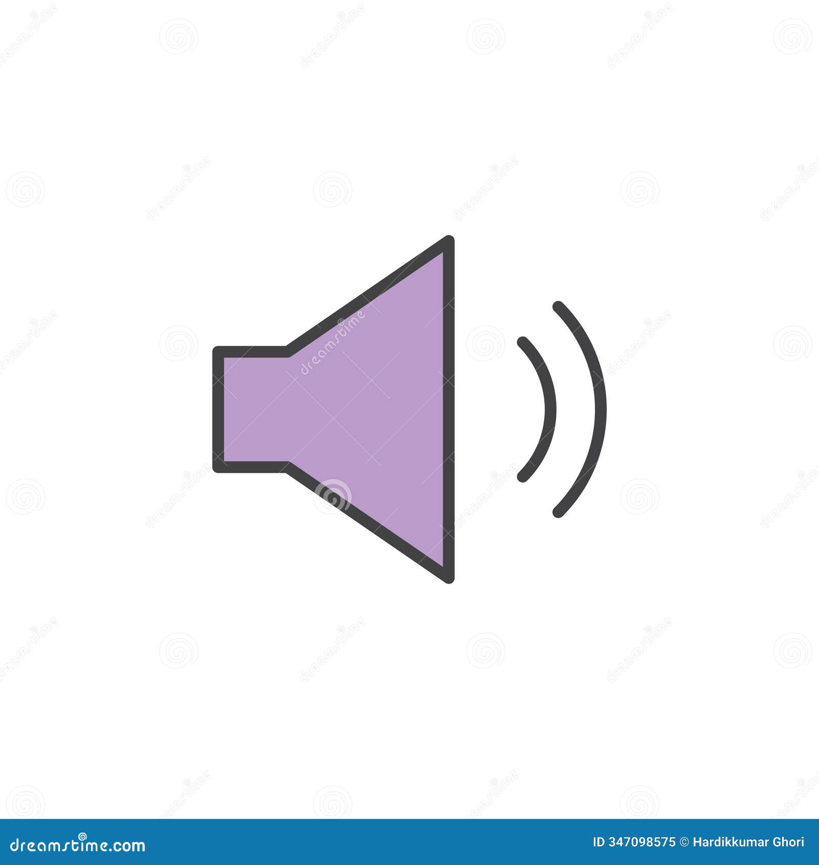 Volume Icon in Colored Version Stock Illustration - Illustration of ...