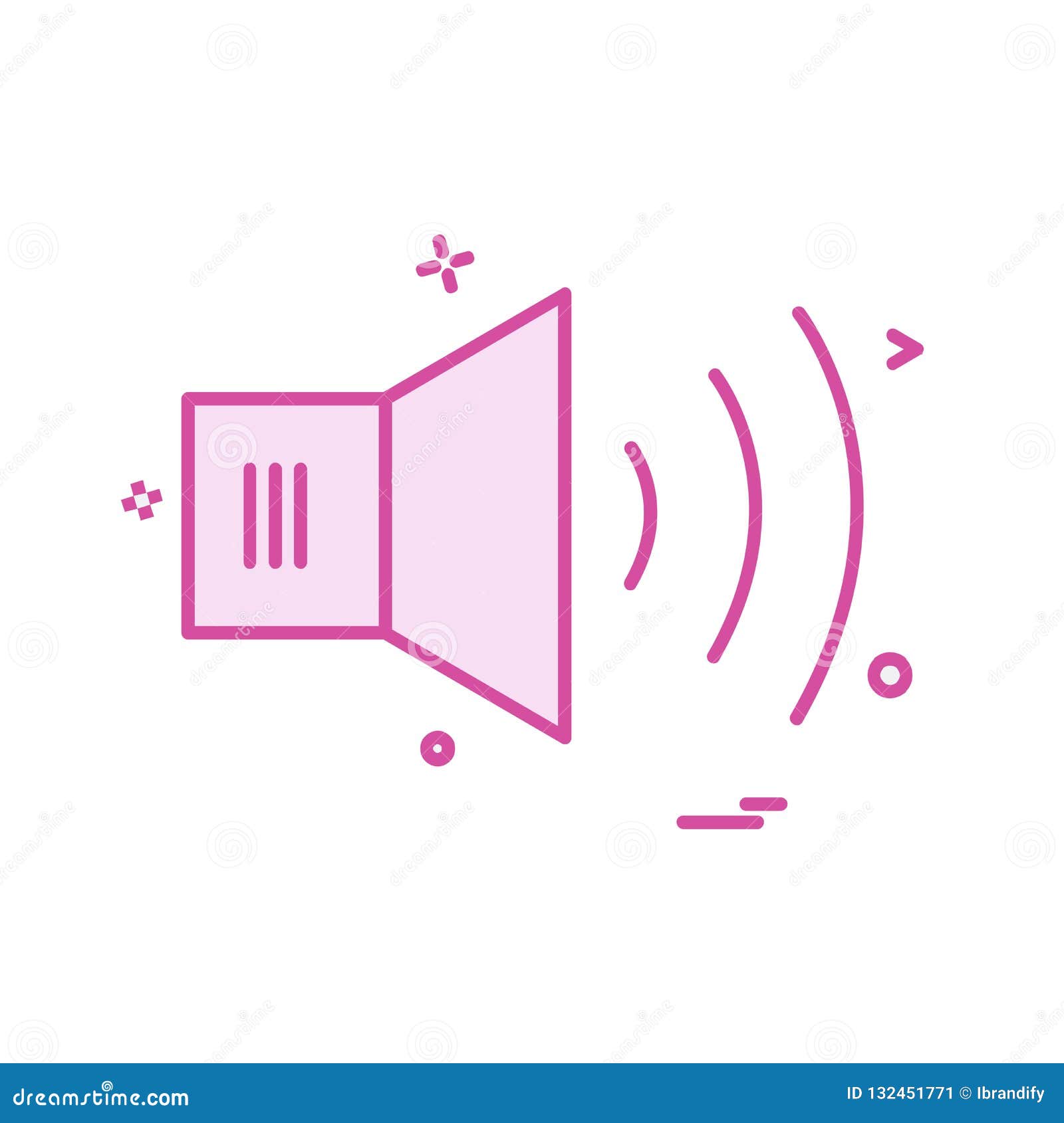 Volume icon design vector stock vector. Illustration of internet ...