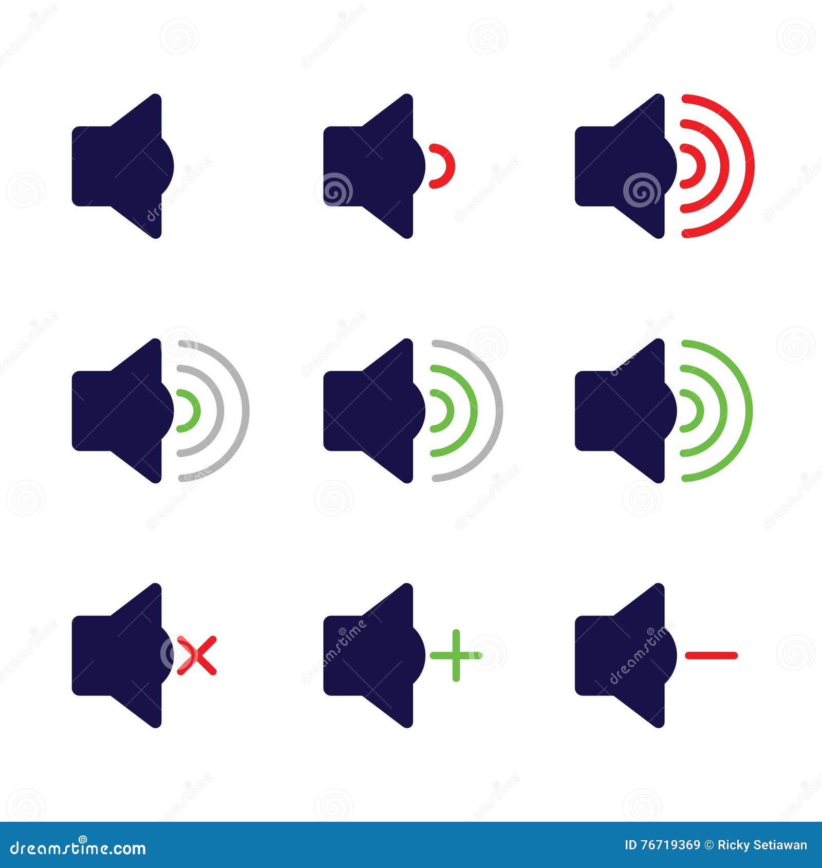 Volume Icon Illustration stock illustration. Illustration of round ...