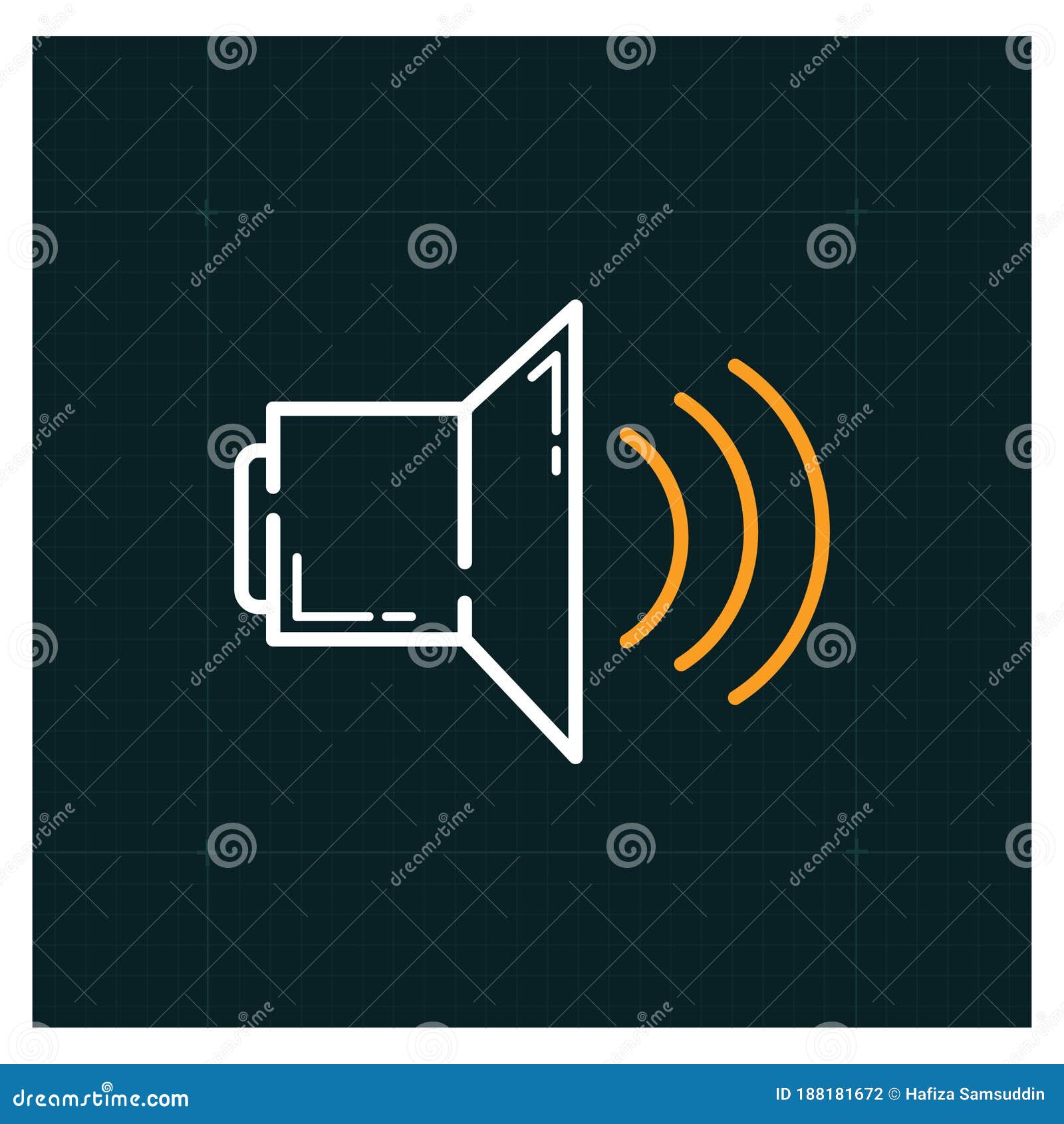 A Volume Icon Illustration. Stock Vector - Illustration of icons ...