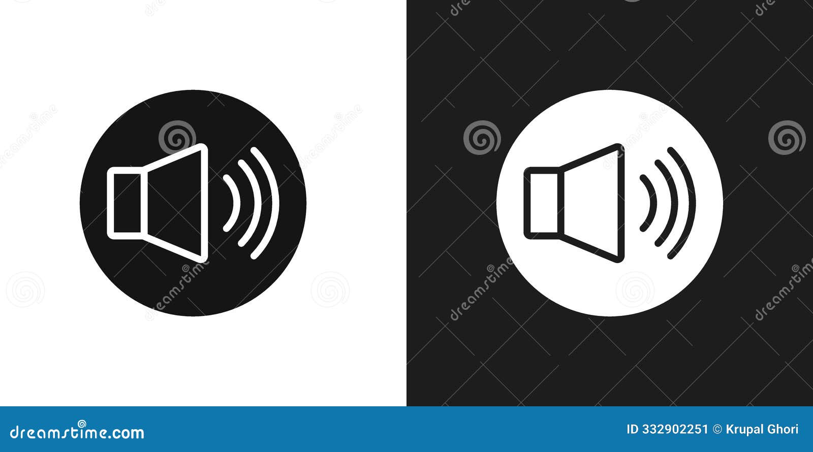 Volume Icon Logo Set Vector Stock Vector - Illustration of speak, black ...