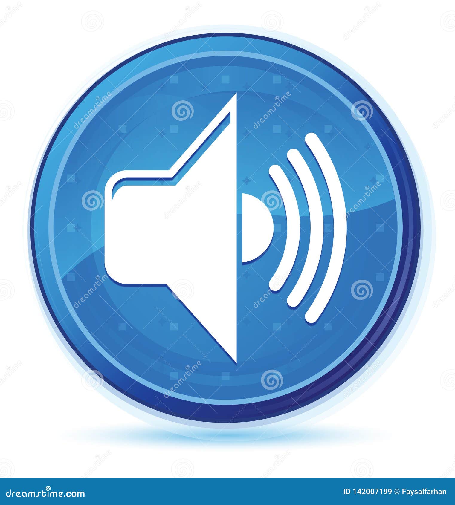 Volume Icon Midnight Blue Prime Round Button Stock Vector ...