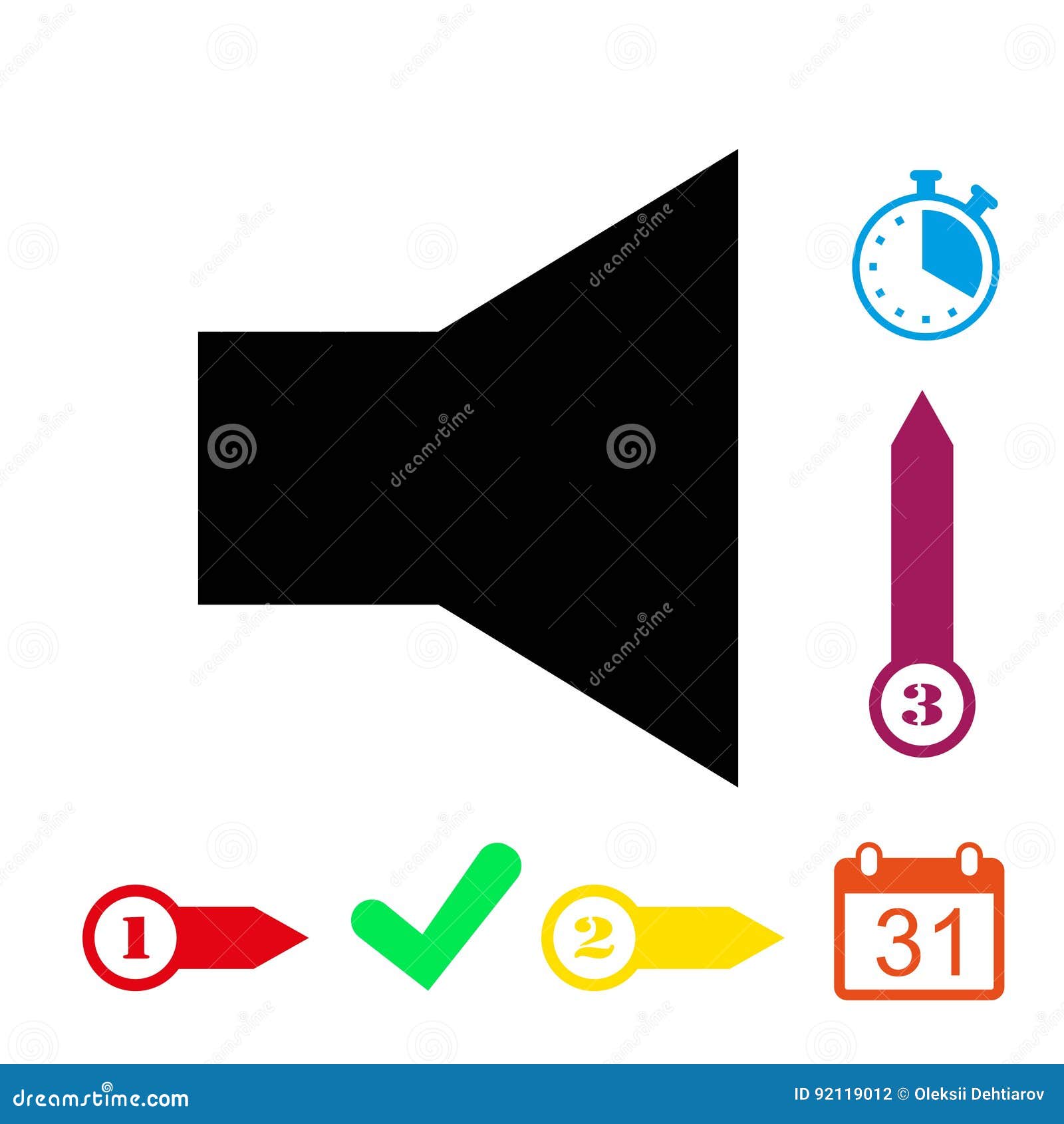 Volume Icon Stock Vector Illustration Flat Design Stock Vector ...