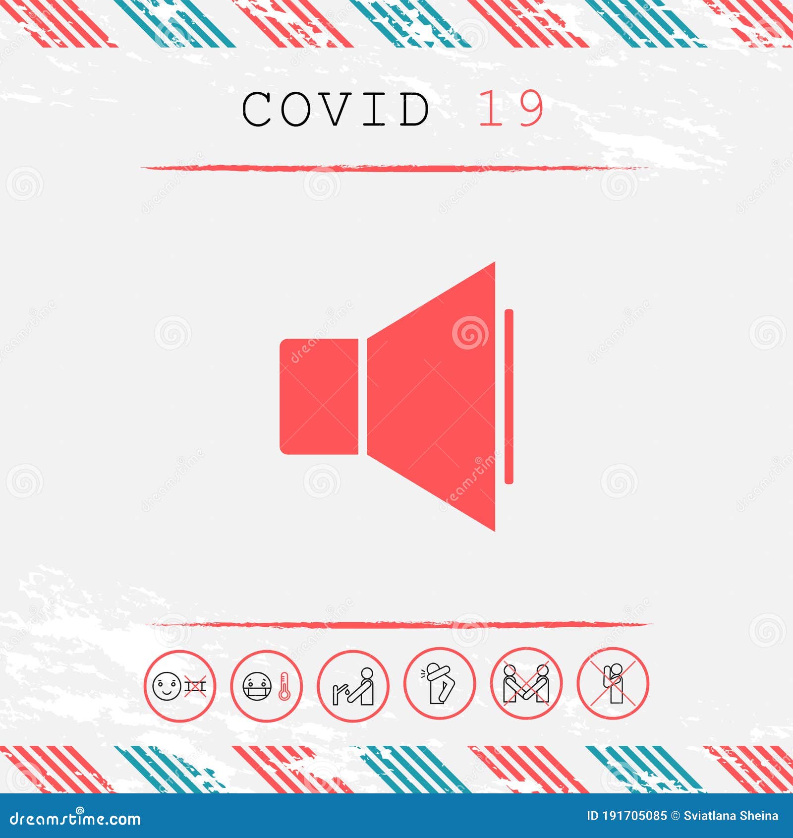 Volume Icon Symbol. Graphic Elements for Your Design Stock Illustration ...