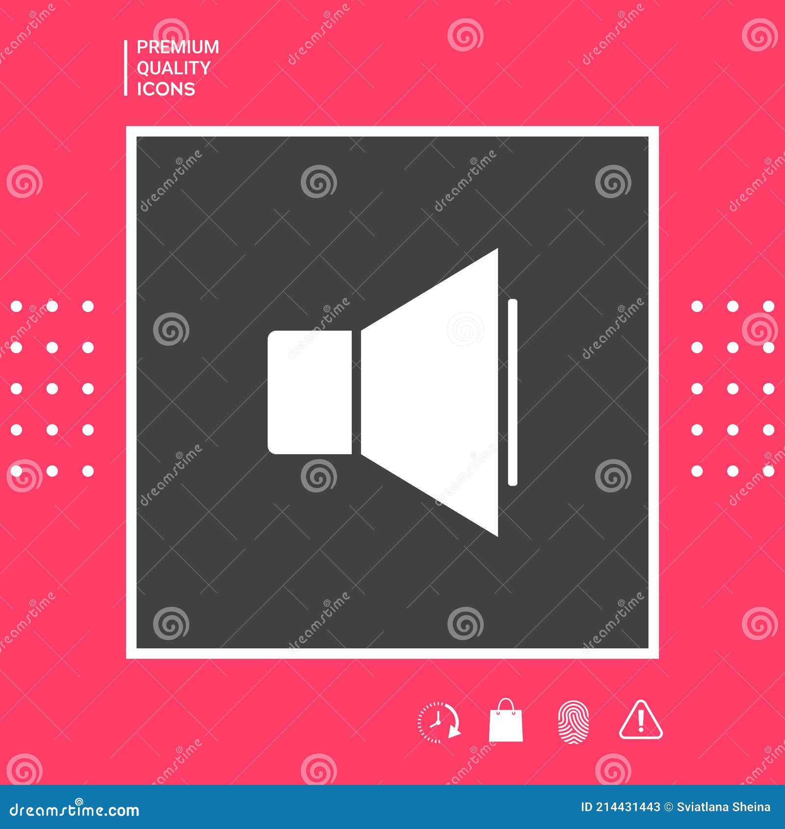 Volume Icon Symbol. Graphic Elements for Your Design Stock Vector ...