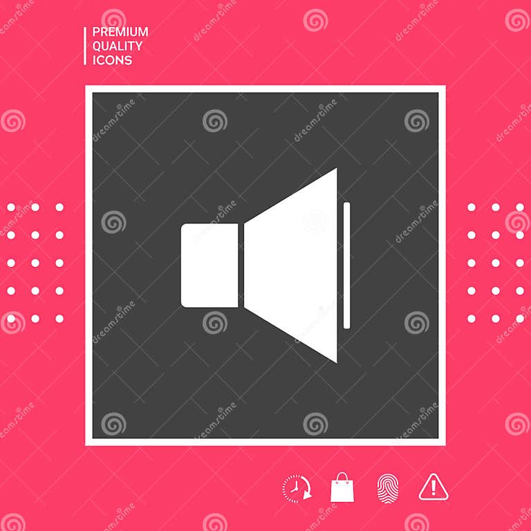 Volume Icon Symbol. Graphic Elements for Your Design Stock Vector ...