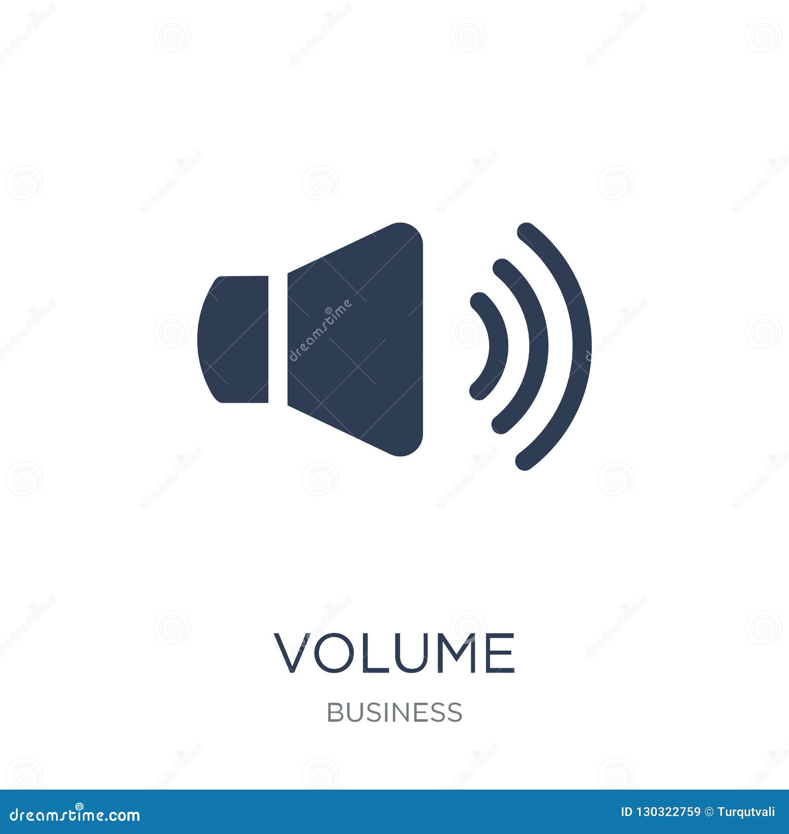 Volume Icon. Trendy Flat Vector Volume Icon on White Background Stock ...
