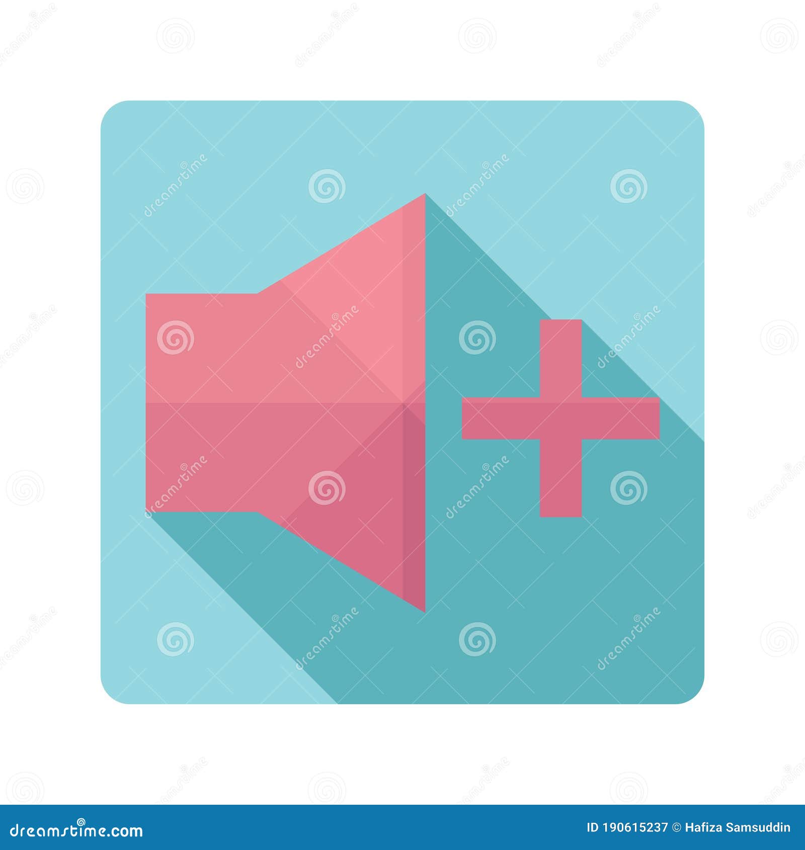 Volume Increase Button. Vector Illustration Decorative Design Stock Vector - Illustration of ...