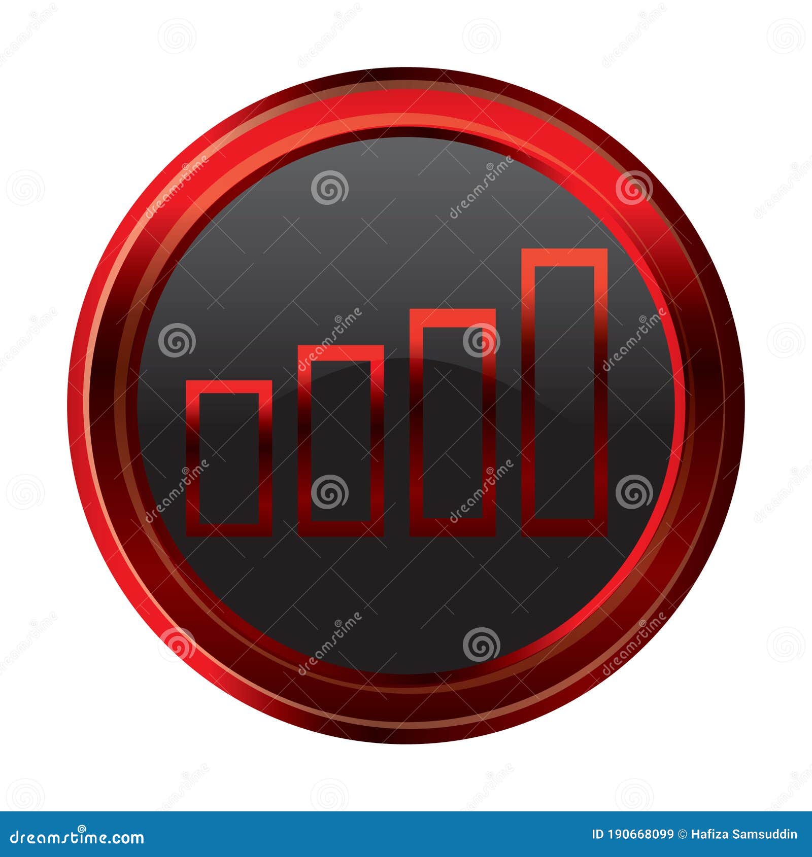 Volume Increase Button. Vector Illustration Decorative Design Stock Vector - Illustration of ...