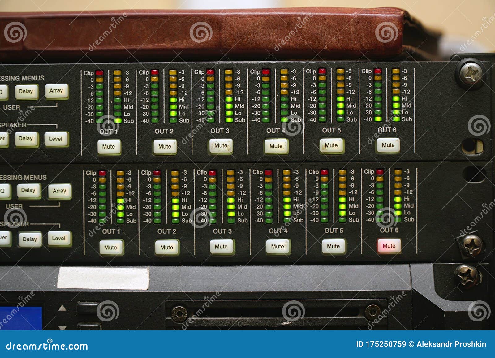 The Volume Indicator On Amplifier Panel Royalty-Free Stock Photo ...