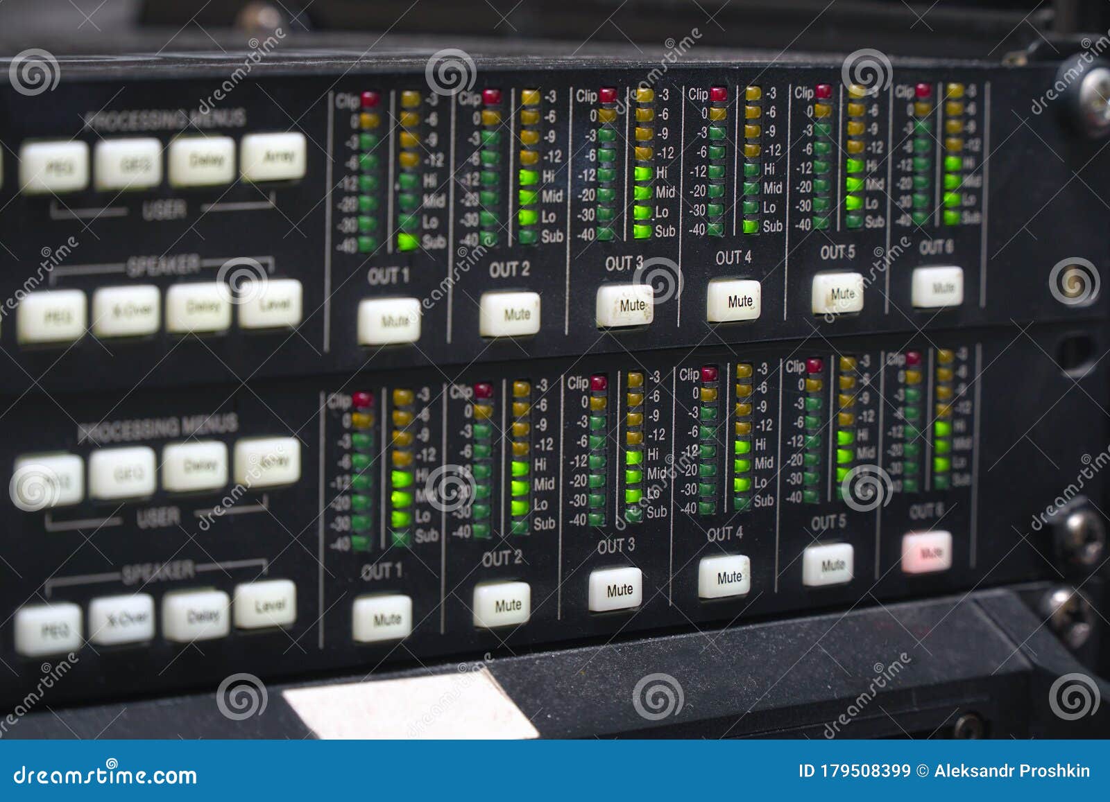 The Volume Indicator On Amplifier Panel Royalty-Free Stock Photo ...