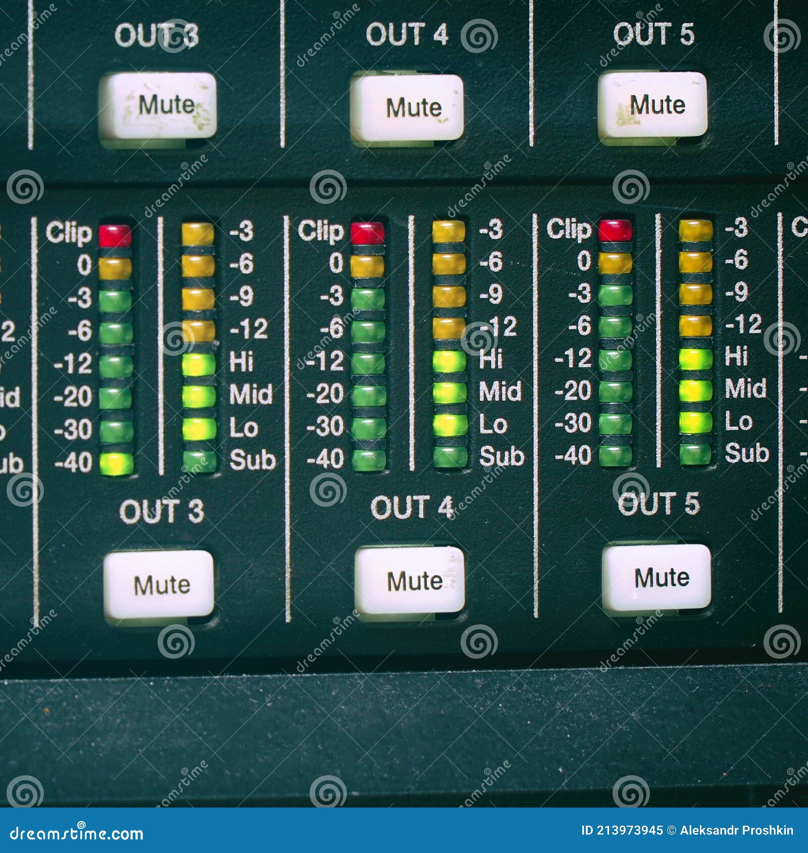 The Volume Indicator On Amplifier Panel Stock Image | CartoonDealer.com ...