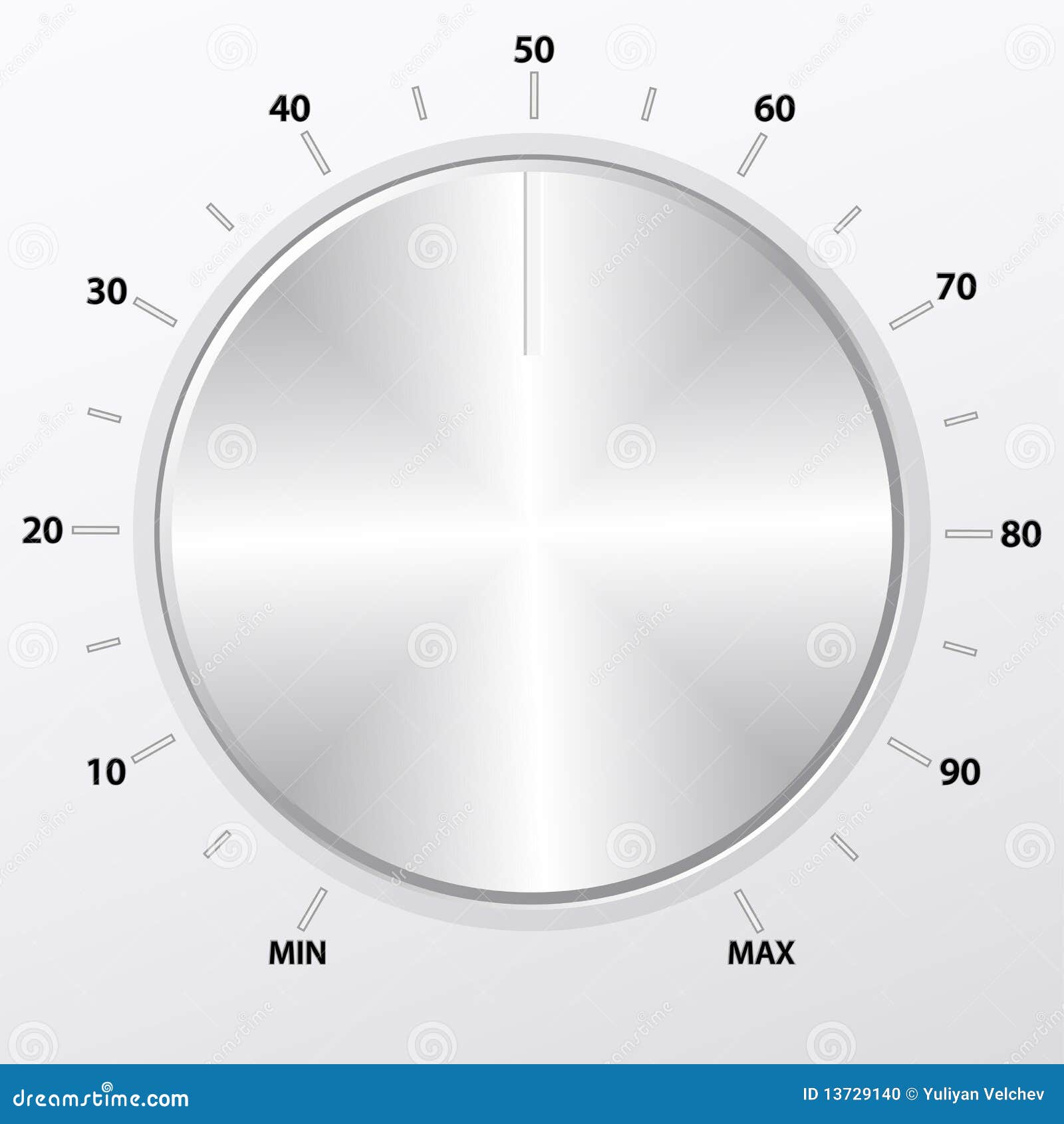 Volume knob stock vector. Illustration of control, switch - 13729140