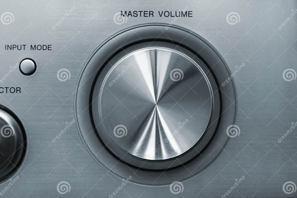Volume knob stock photo. Image of amplifier, sound, volume - 18528102