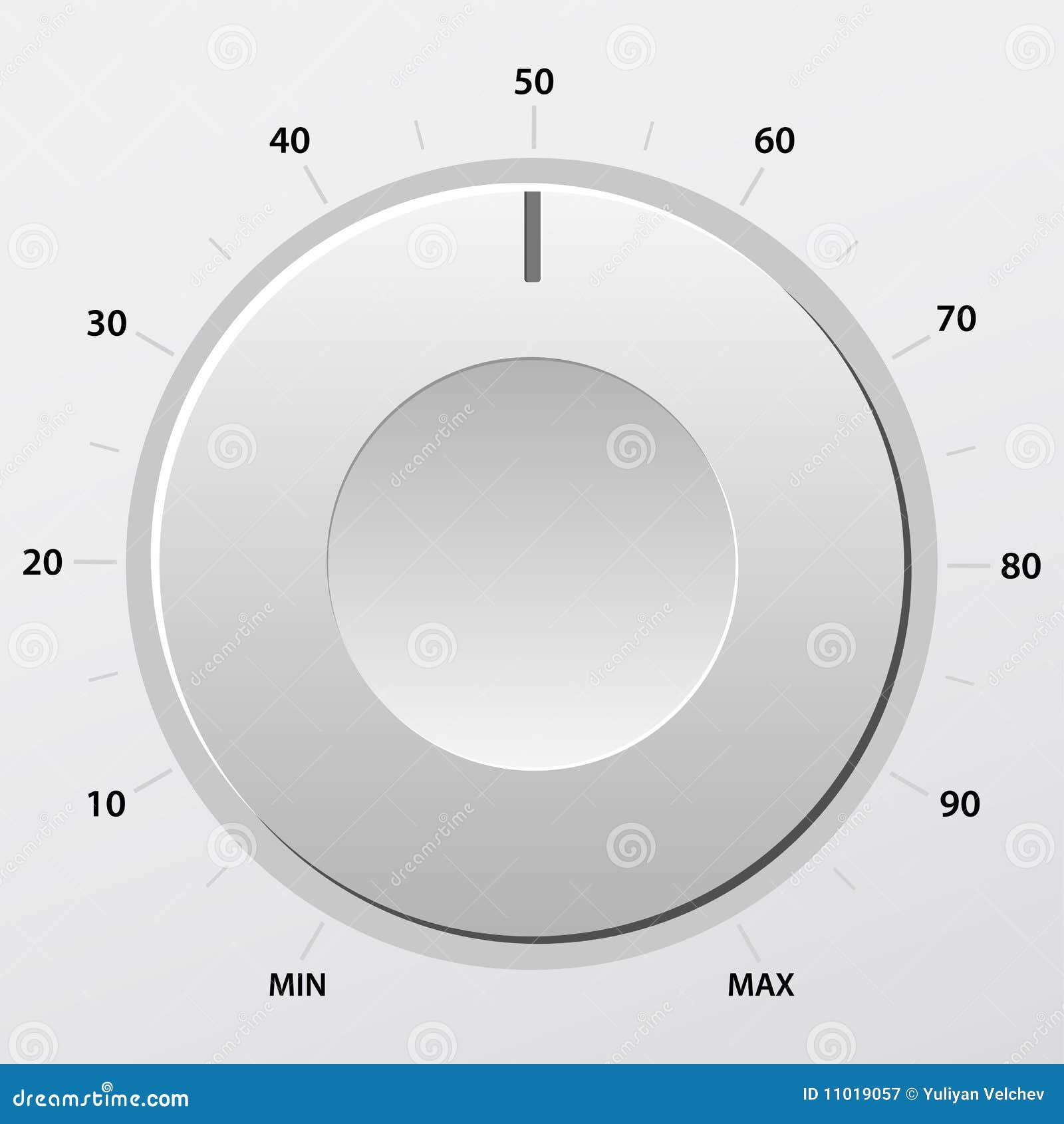 Volume knob 2 stock vector. Illustration of volume, knob - 11019057